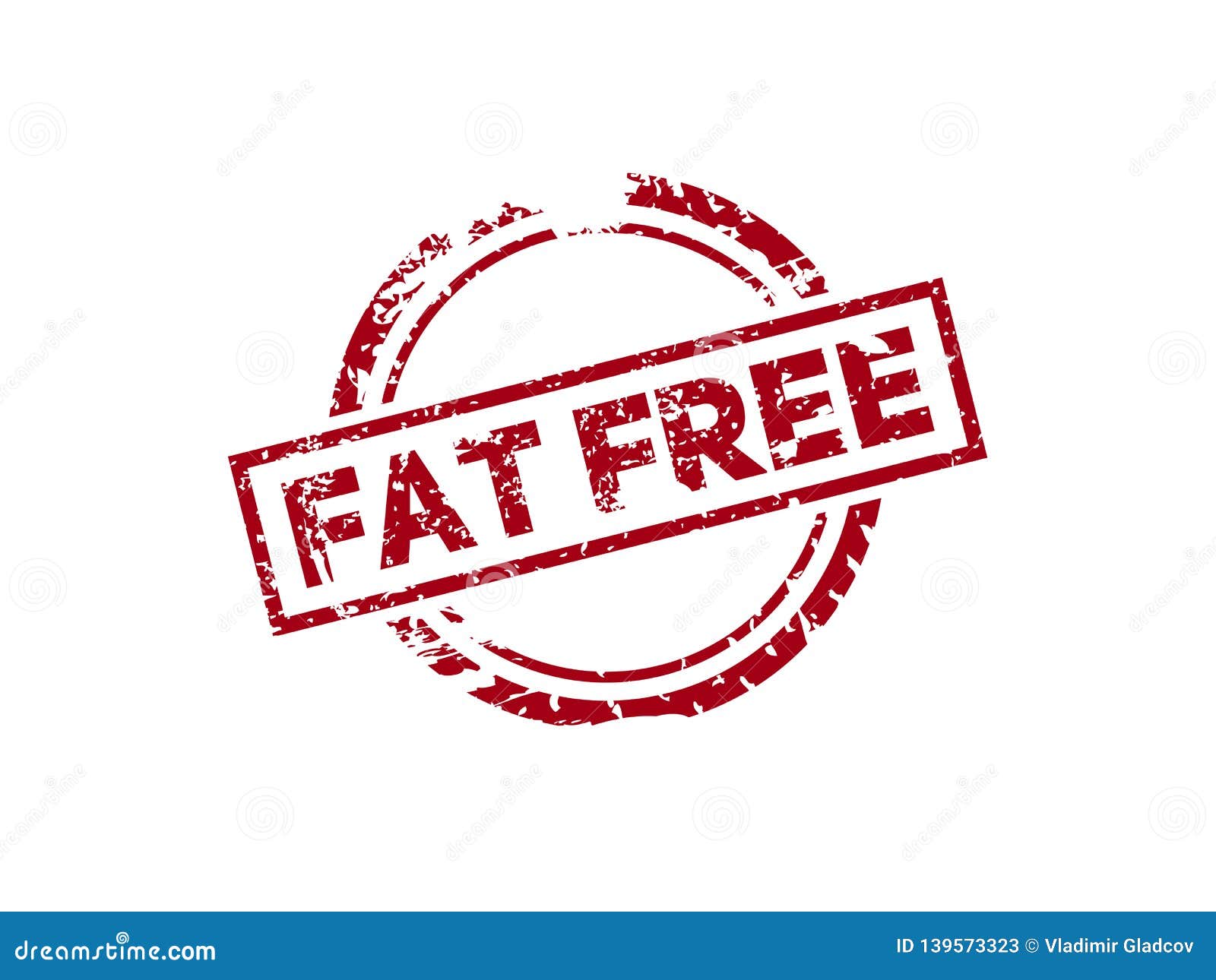 Fat Free vector stamp stock vector. Illustration of certificate - 139573323