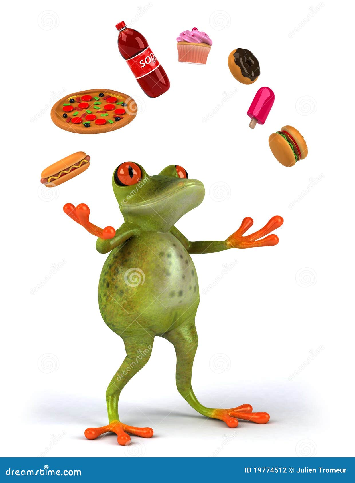 Fat Frog stock illustration. Illustration of toes, slimy - 19774512
