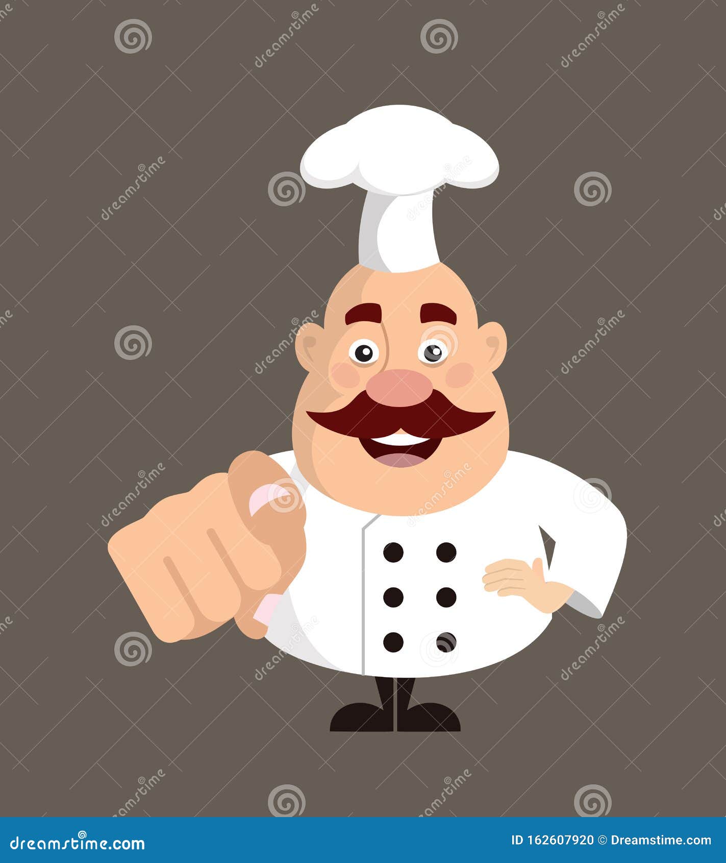 Fat Funny Chef - Laughing and Pointing Stock Vector - Illustration of ...