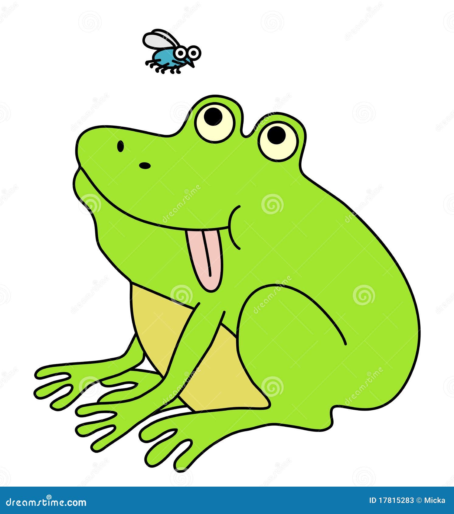 Fat funny frog stock vector. Illustration of funny, summer - 17815283
