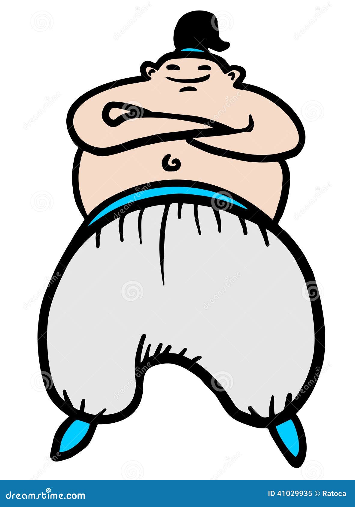 Fat genius stock vector. Illustration of creative, puppet - 41029935