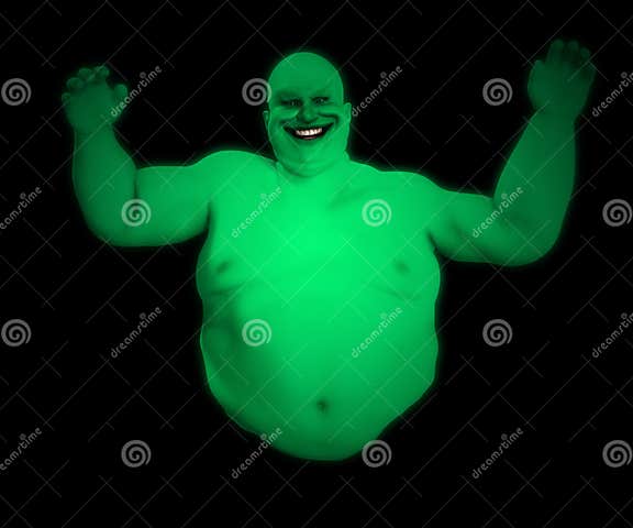 Fat Ghost stock illustration. Illustration of body, happy - 27808789