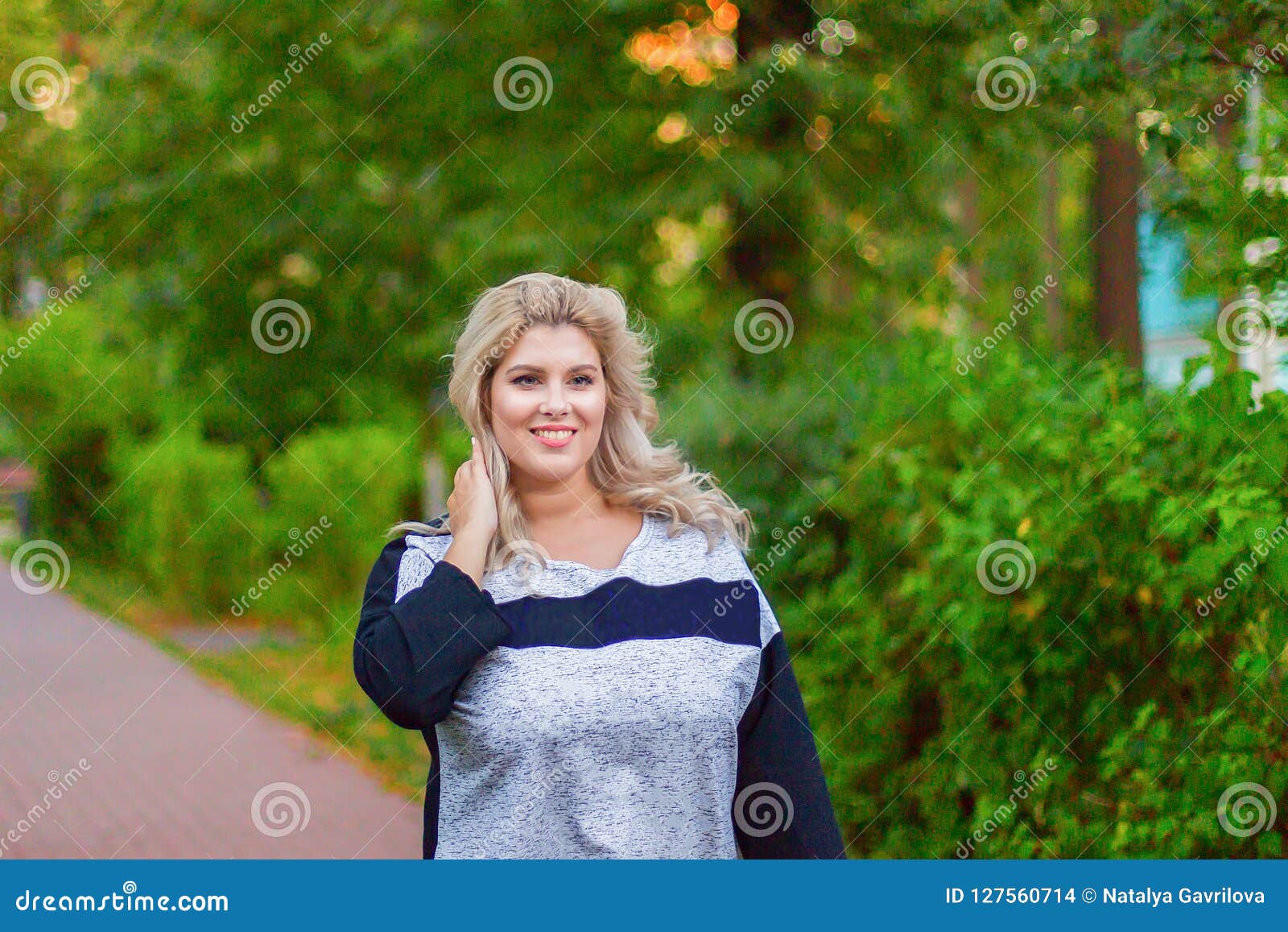 Fat Girl with a Beautiful Smile Stock Photo - Image of happy ...