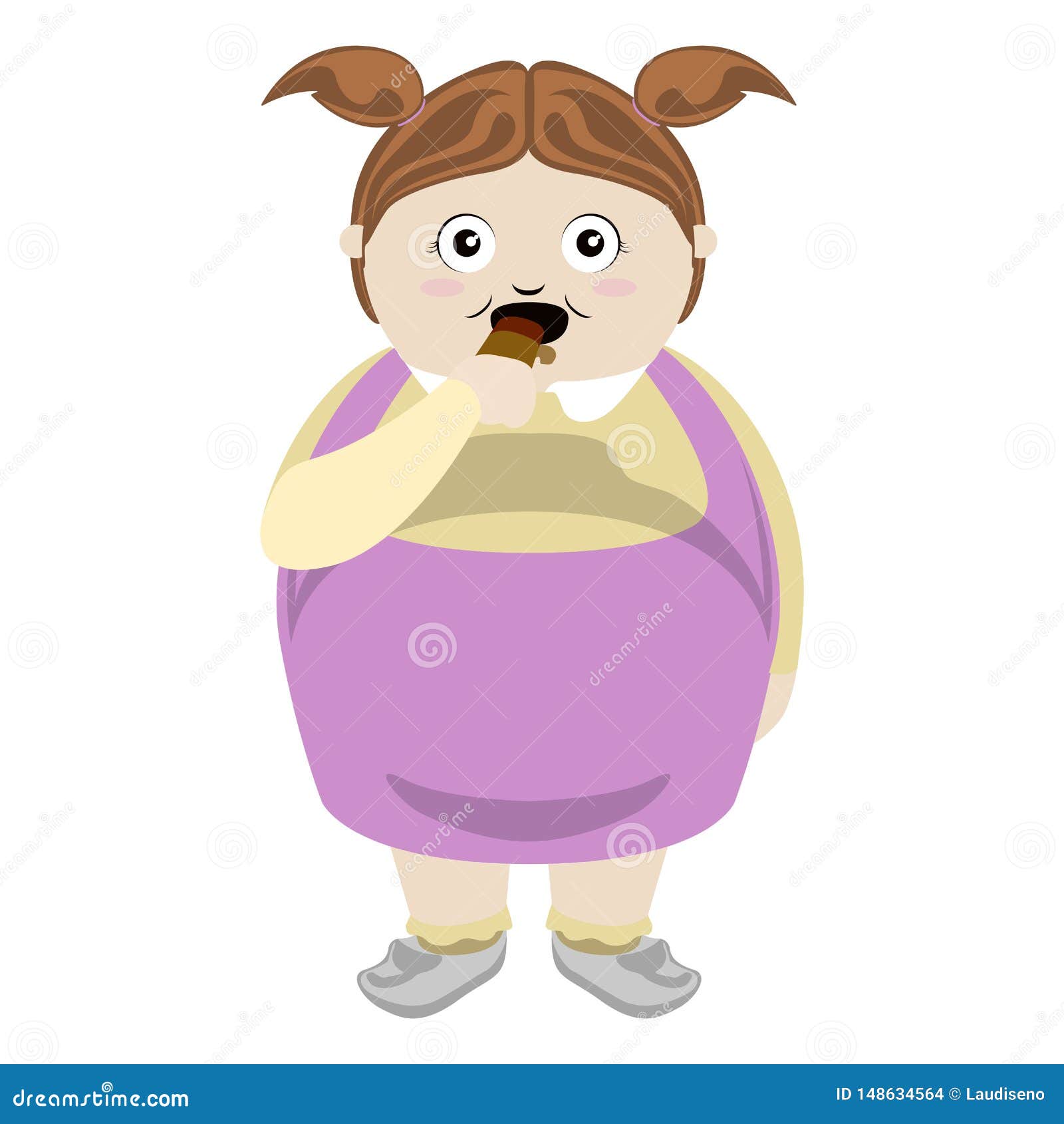 Animated Smiley Eating Chocolate