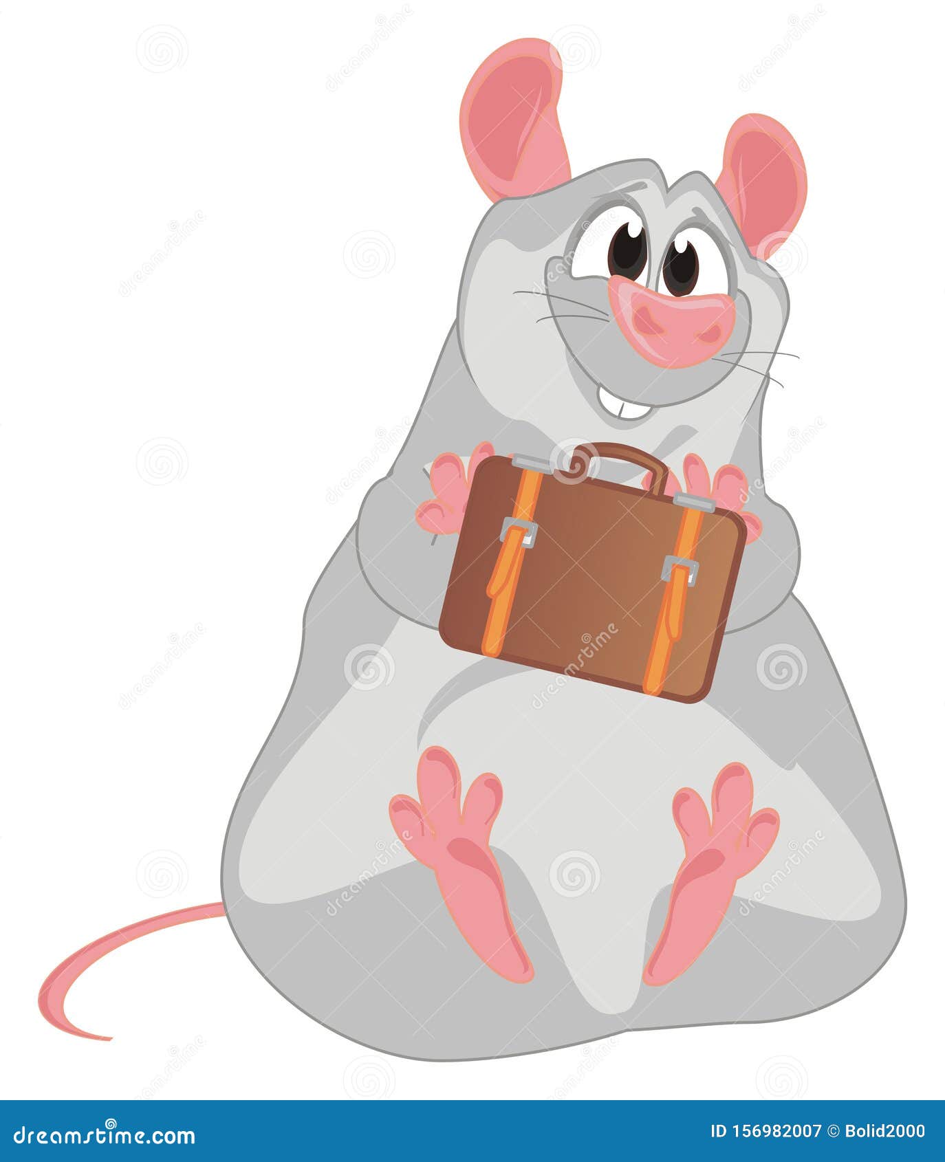 Rat with tool stock illustration. Illustration of rodent - 156982007