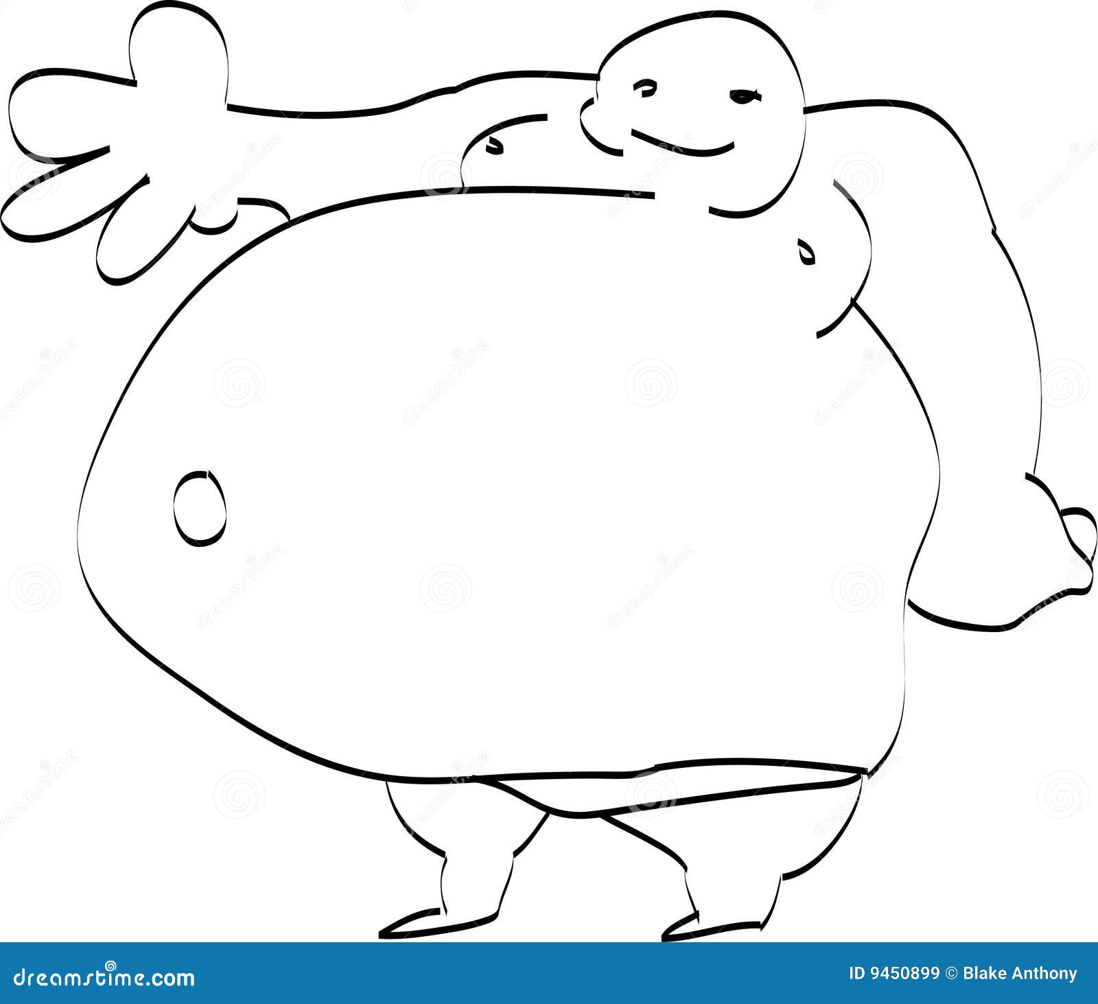 Fat Happy Handshake stock vector. Illustration of silly - 9450899