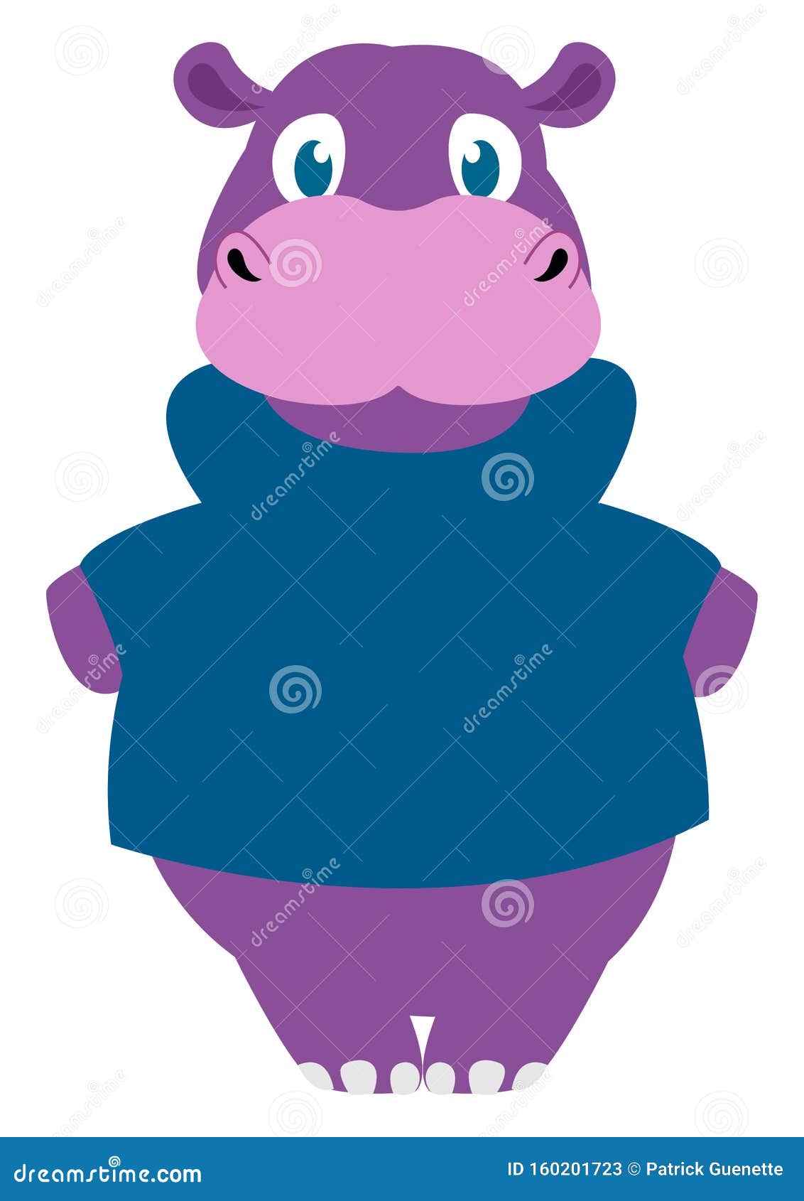 Fat Hippo, Illustration, Vector Stock Vector - Illustration of elephant ...