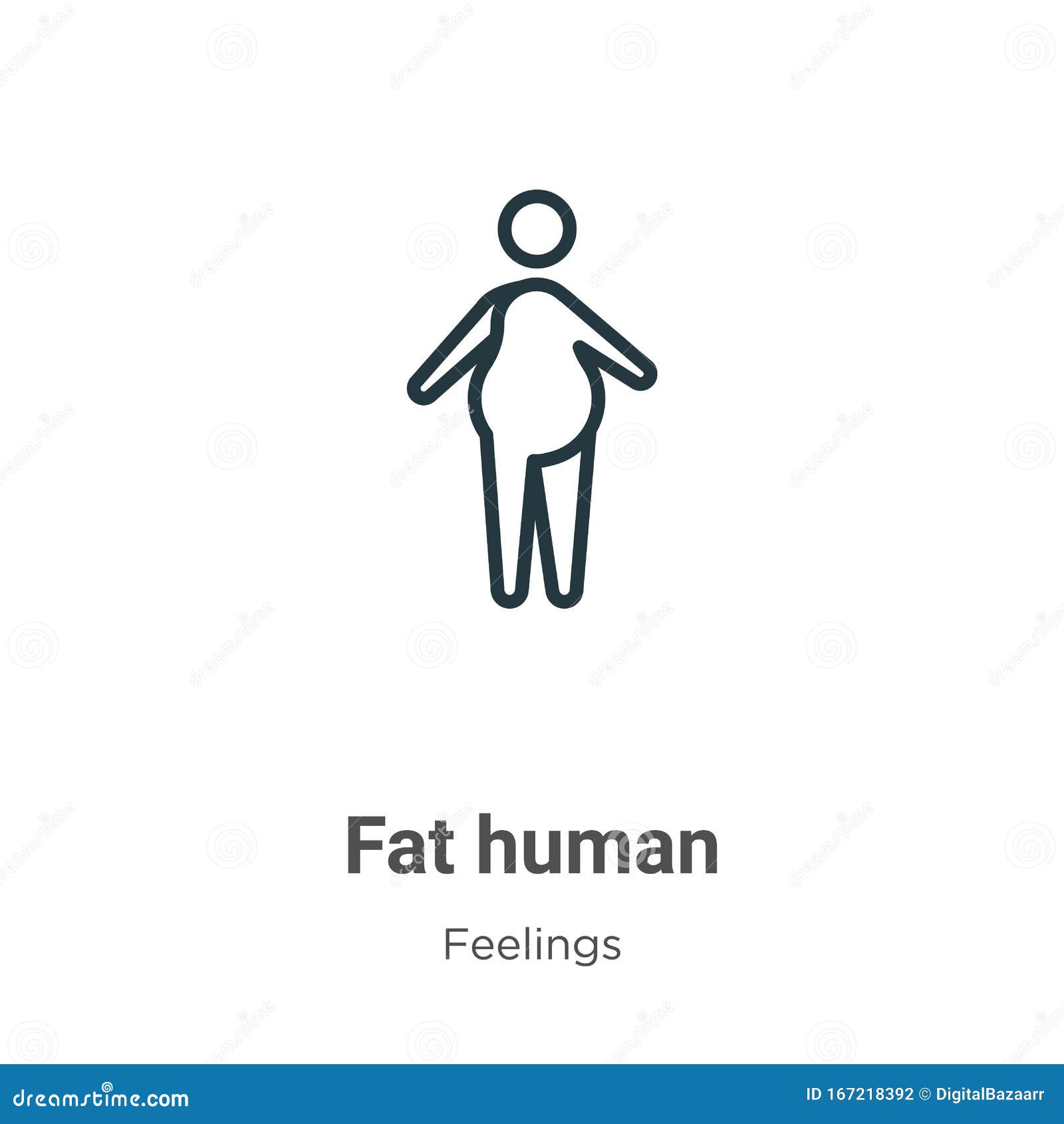 Fat Human Outline Vector Icon. Thin Line Black Fat Human Icon, Flat ... Fat Human Outline Vector Icon. Thin Line Black Fat Human Icon, Flat ...