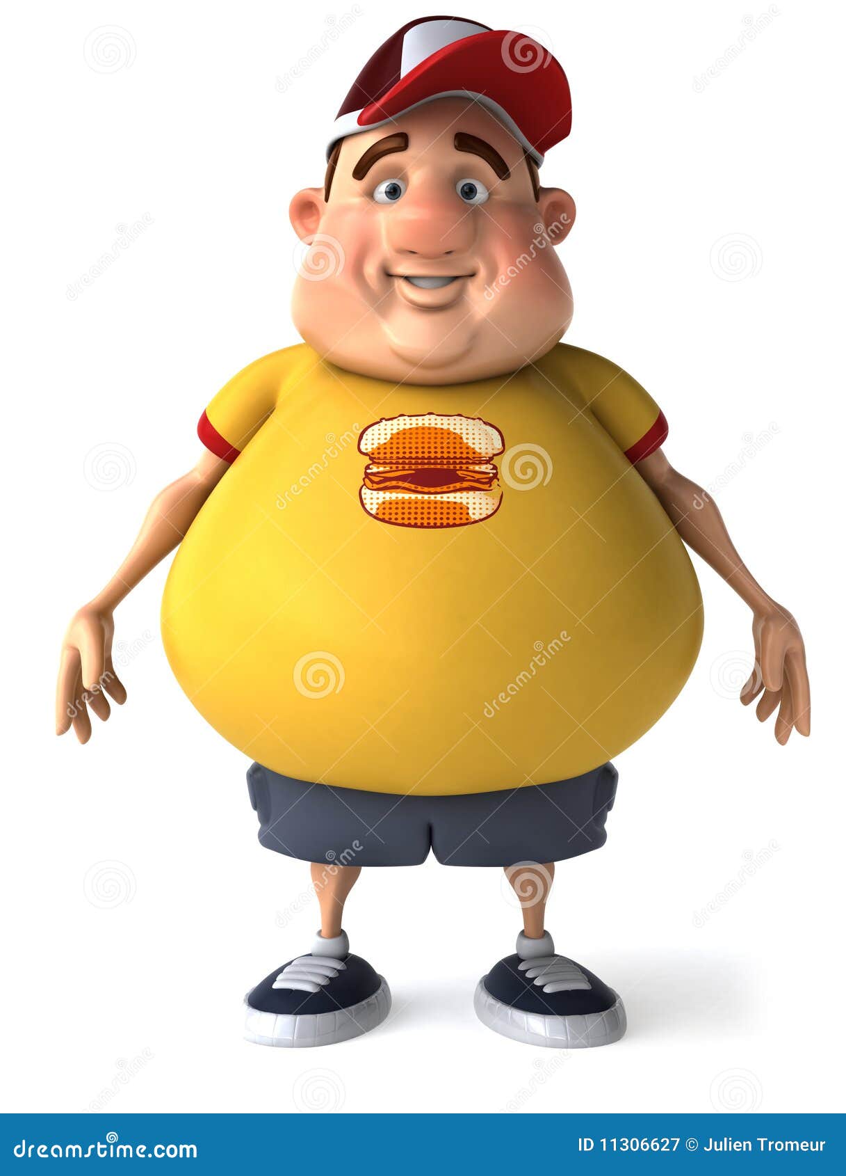 Fat kid stock illustration. Illustration of junk, teenager - 11306627