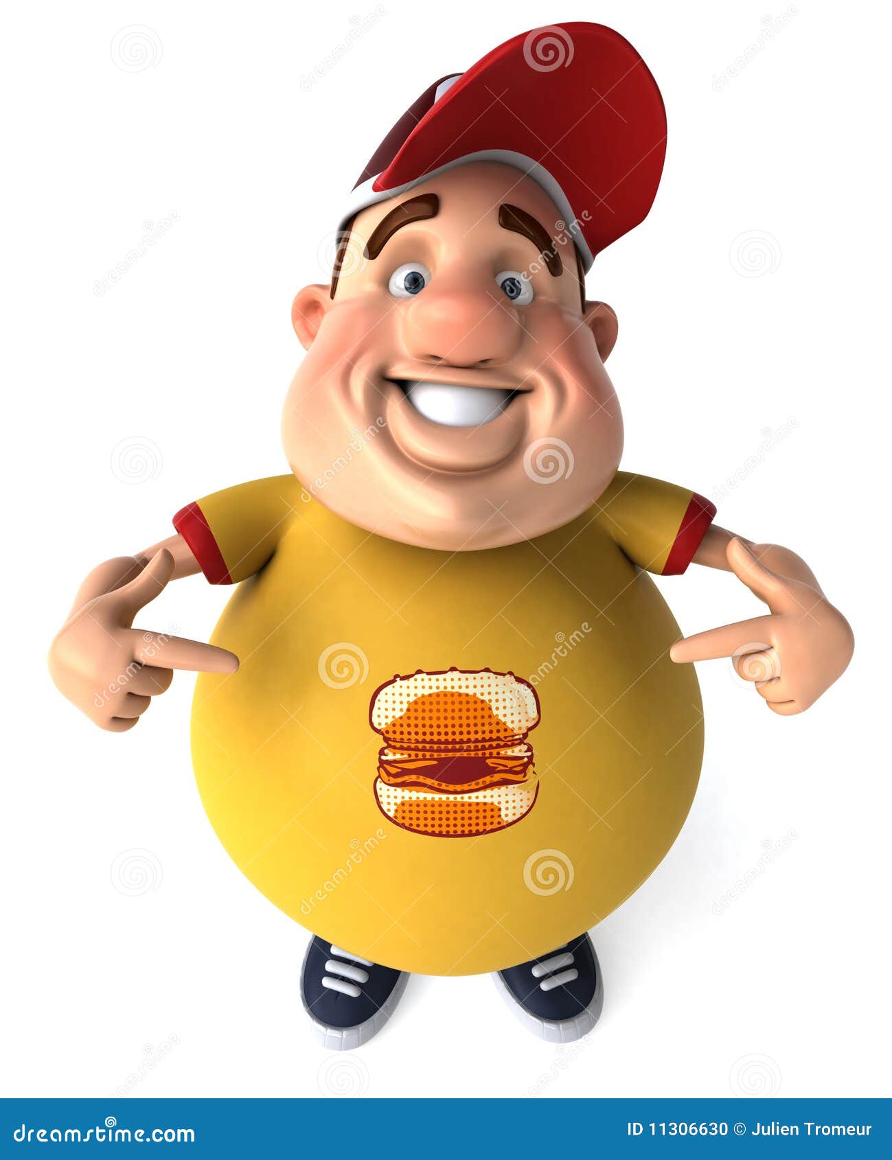 Fat kid stock illustration. Illustration of isolated - 11306630