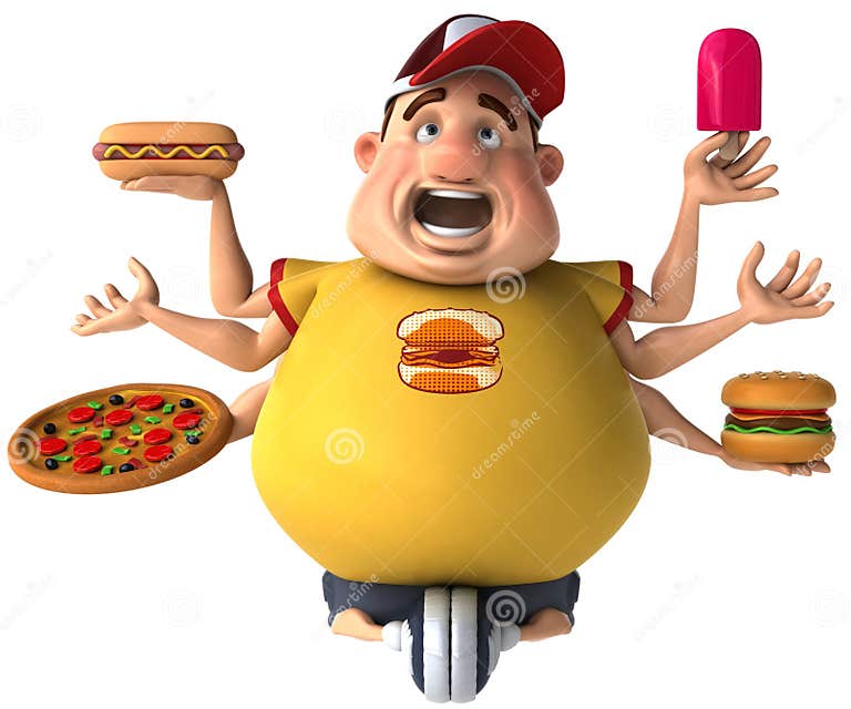 Fat kid stock illustration. Illustration of teenager - 12316896