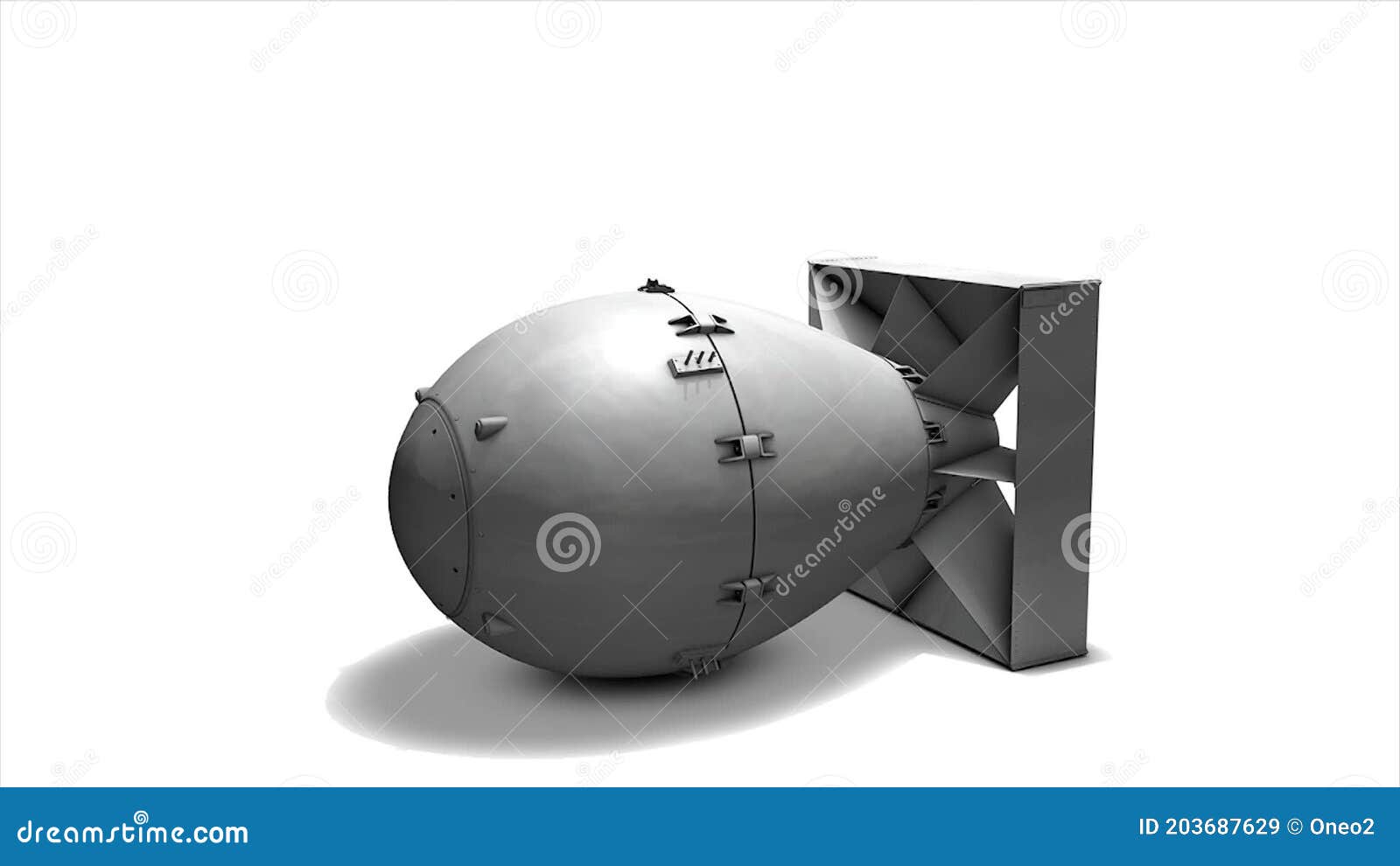 Fat Man Atomic Bomb 3d Model Stock Video - Video of blasting, abstract ...