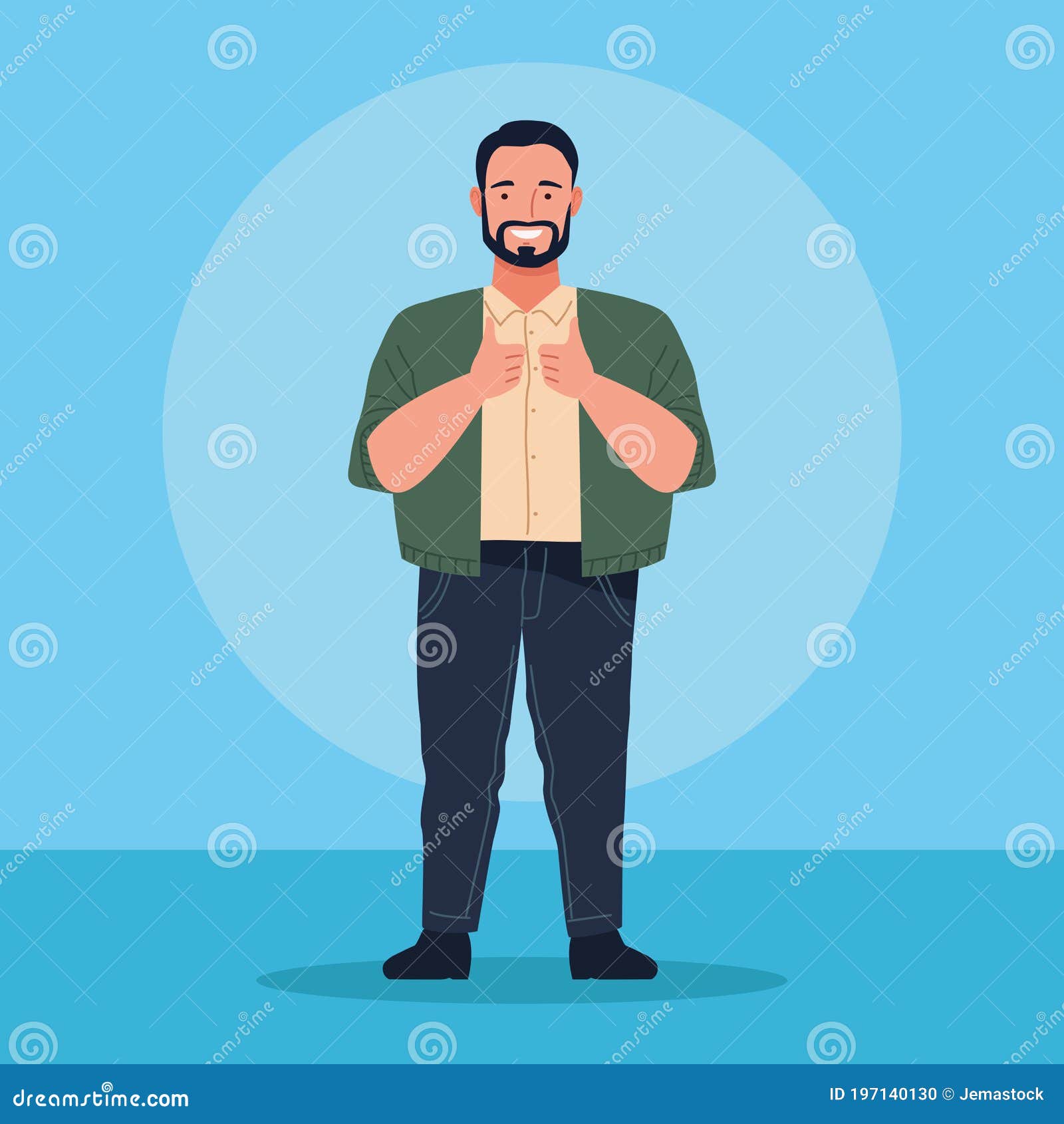 Fat Man Avatar Character Icon Stock Vector - Illustration of obese ...