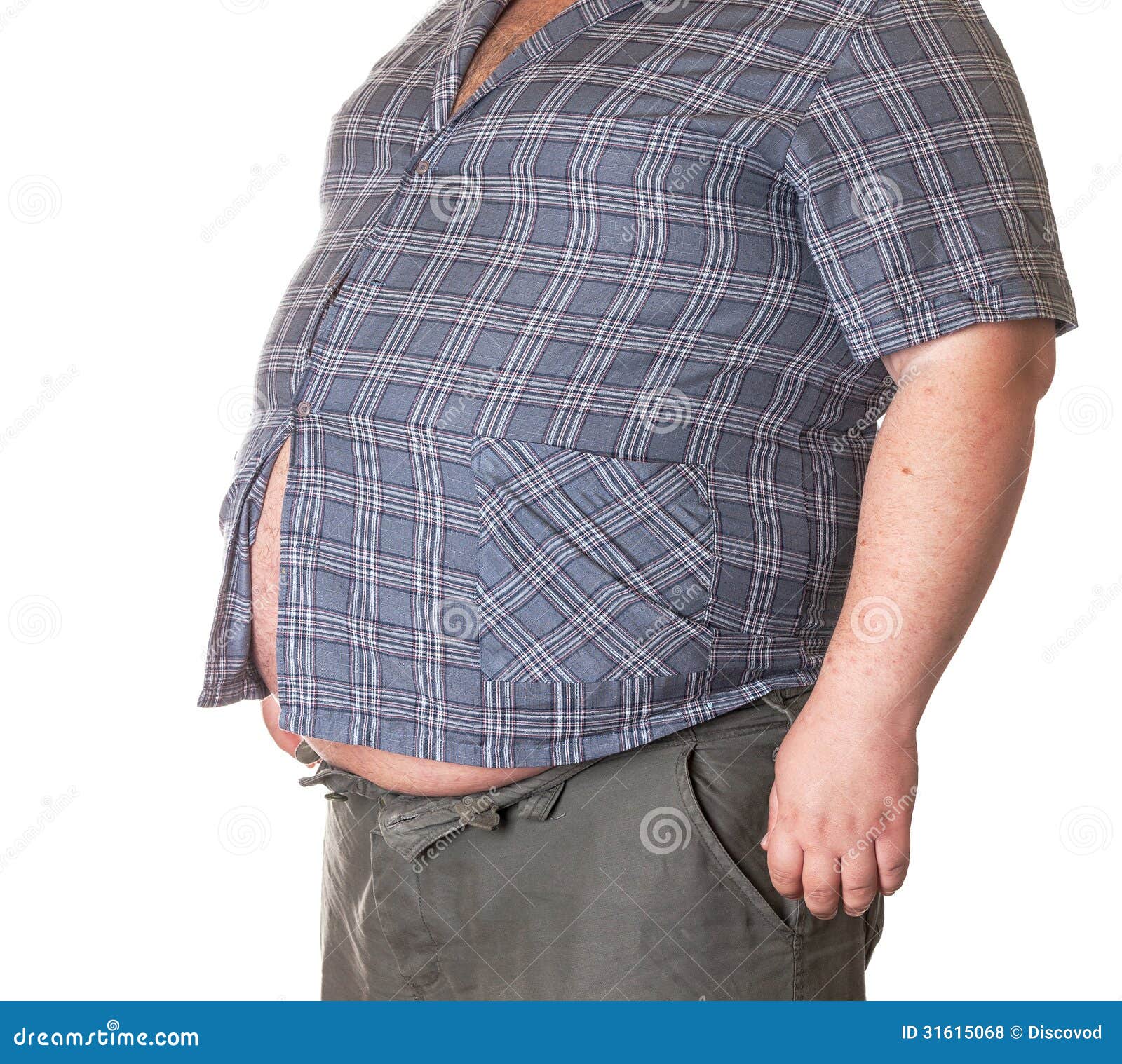 Fat man with a big belly stock photo. Image of problem - 31615068