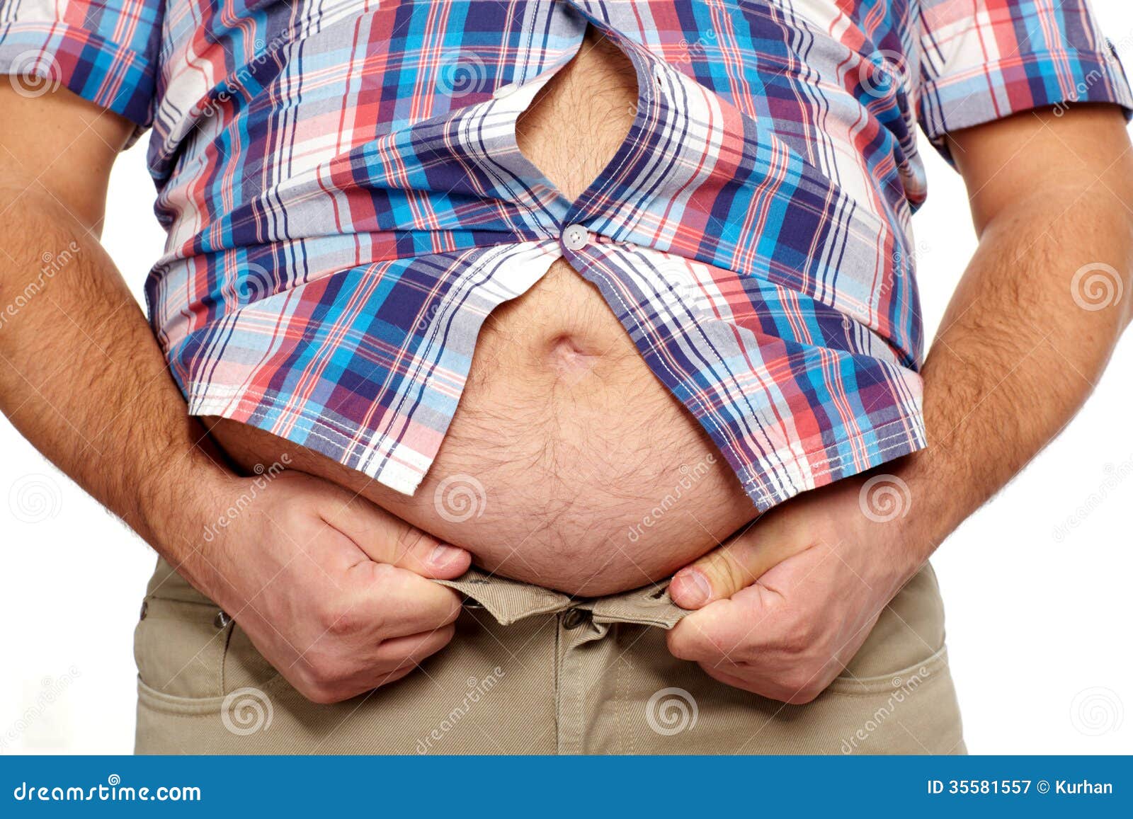 Fat Man Belly Button