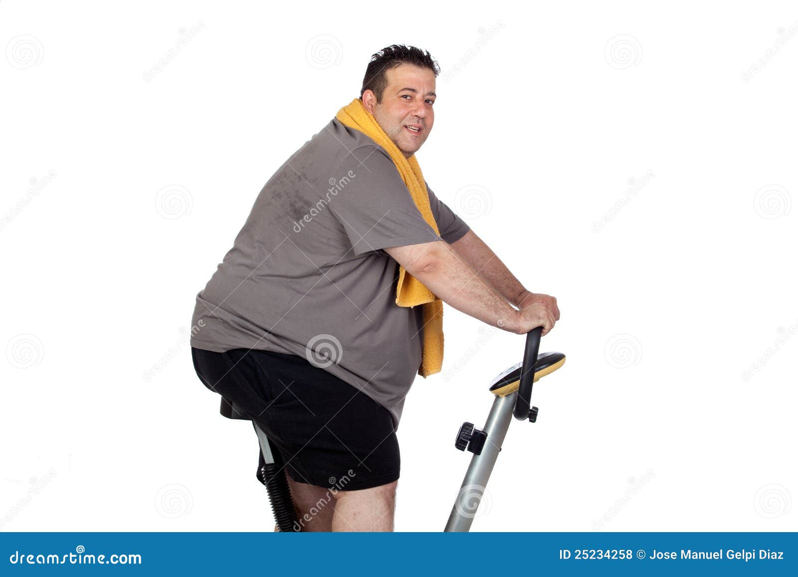 Fat man playing sport stock photo. Image of hope, exercise - 25234258