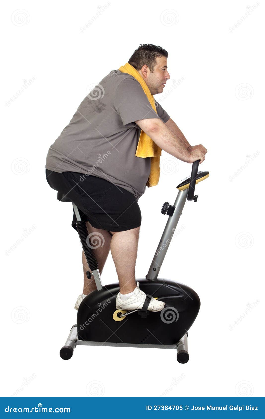 Fat man playing sport stock image. Image of adult, overweight - 27384705