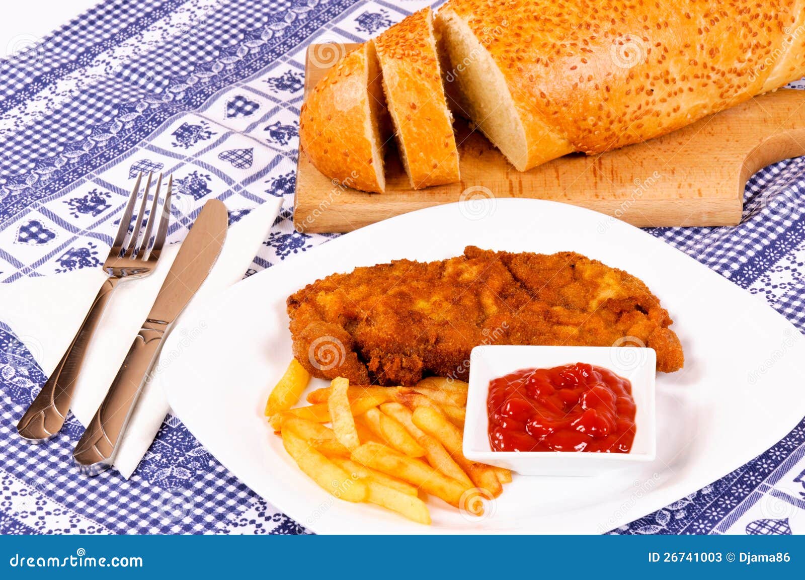 Fat meal stock image. Image of diet, isolated, fork, cooked - 26741003