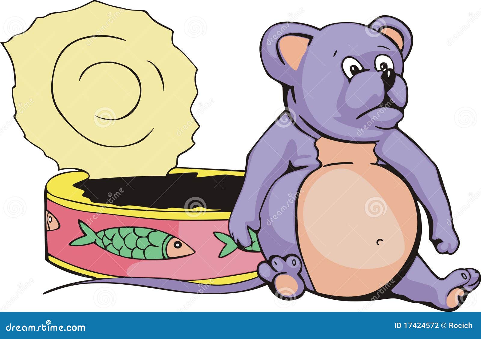 Fat Mouse & Can Cartoon Stock Vector - Illustration of ready, humorous ...