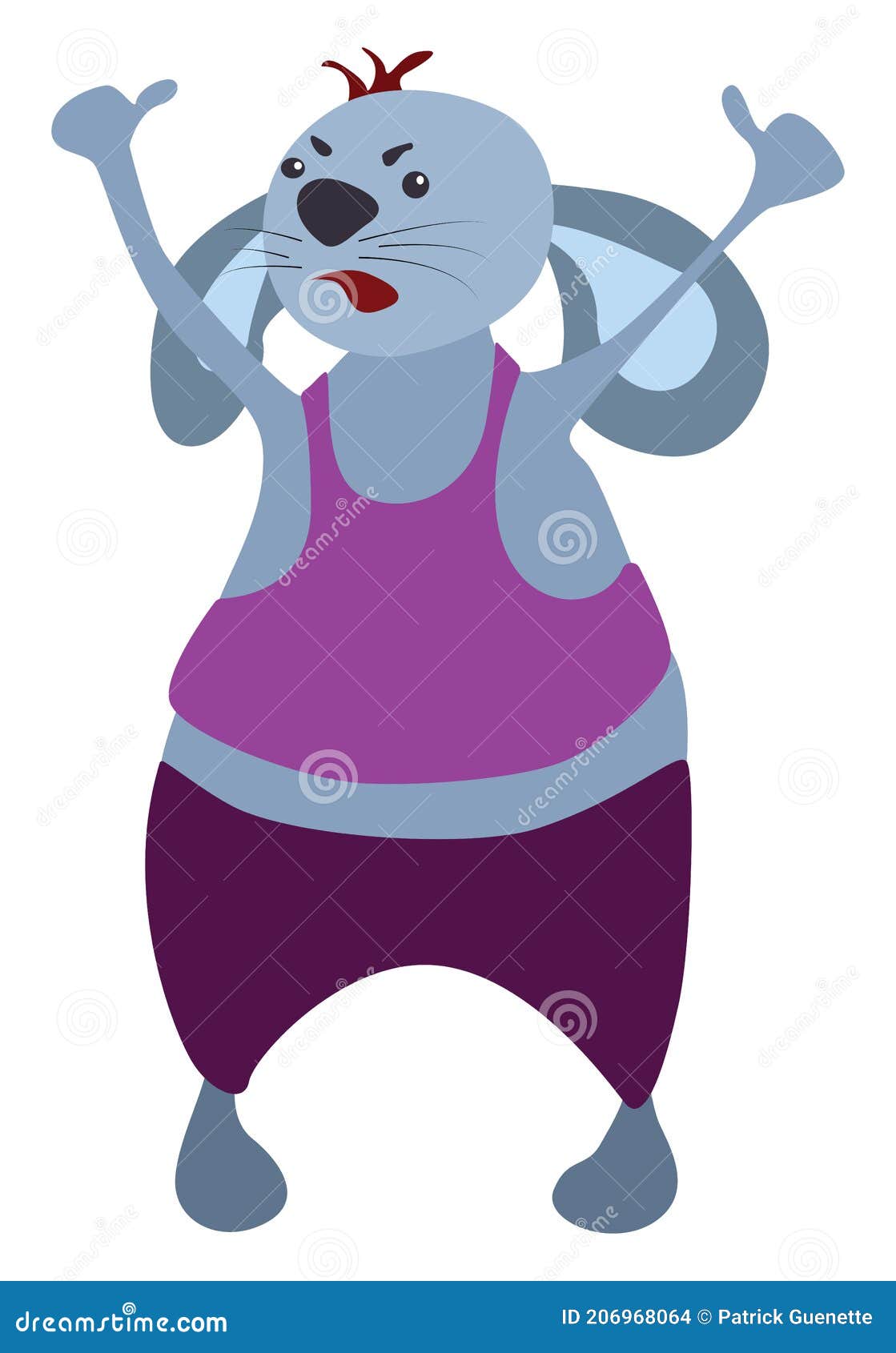 Fat Mouse, Illustration, Vector Stock Vector - Illustration of ...