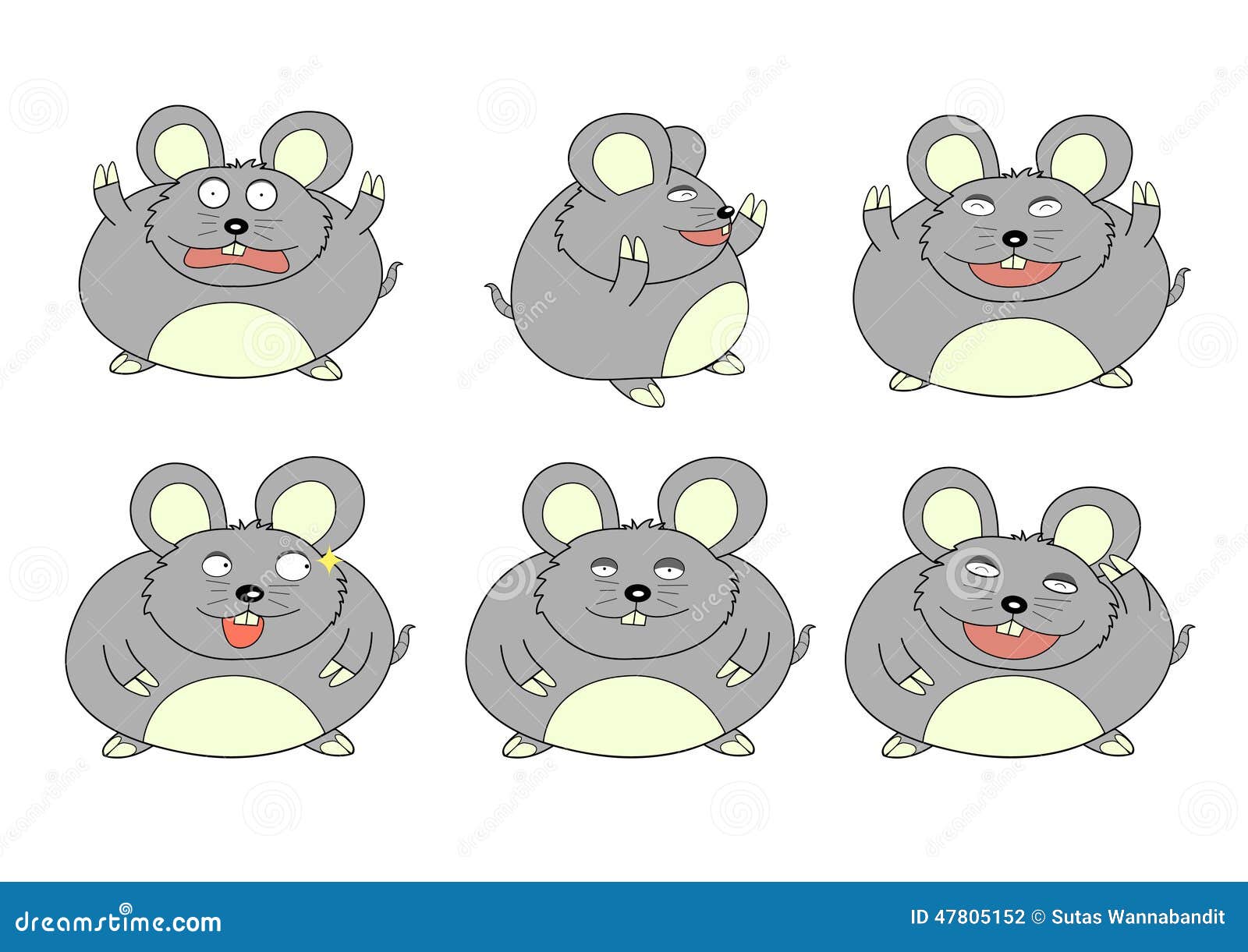 Fat mouse stock vector. Illustration of look, interested - 47805152