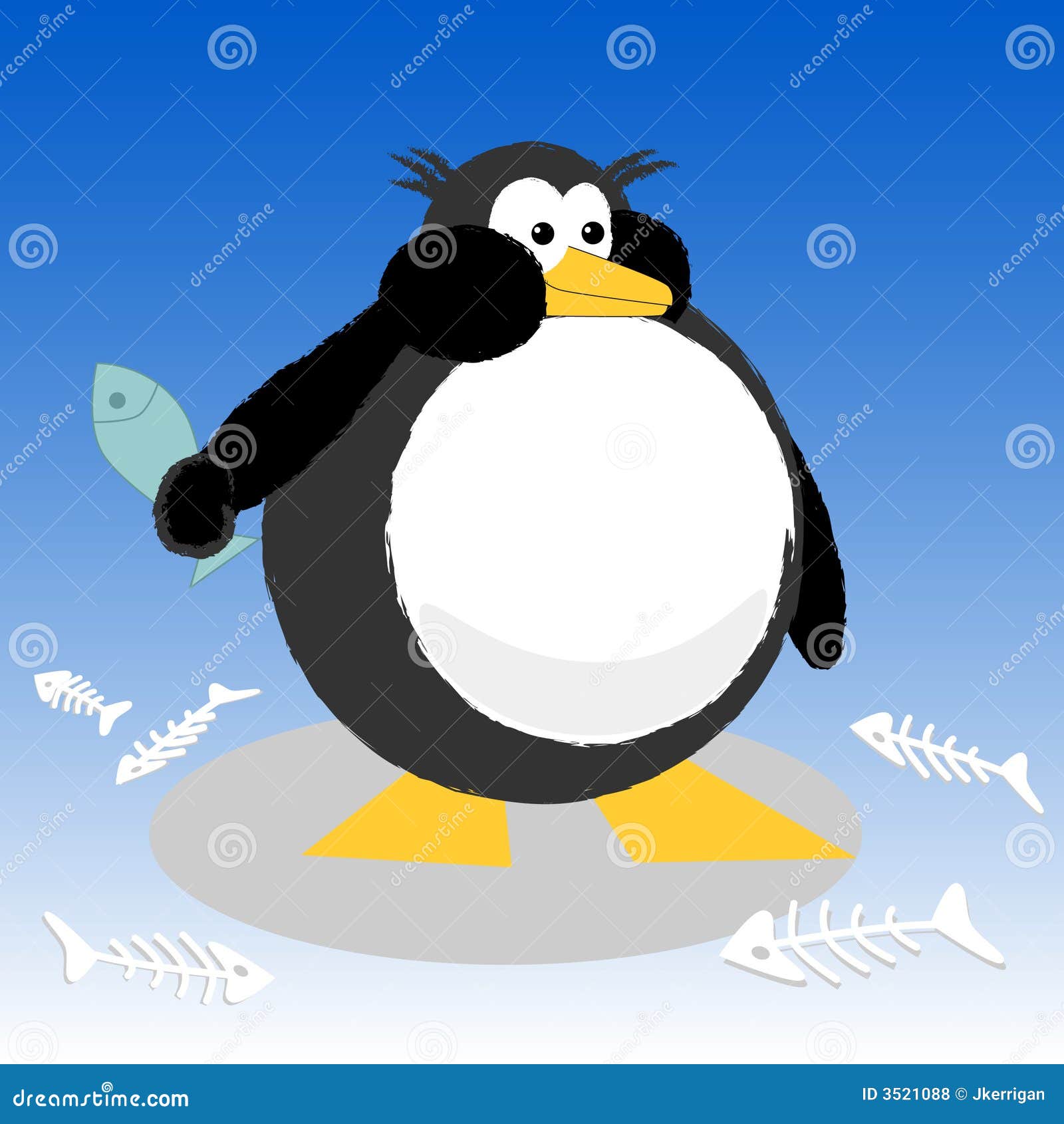 Chubby Penguin Coloring Page For Kids Stock Vector Illustration ...