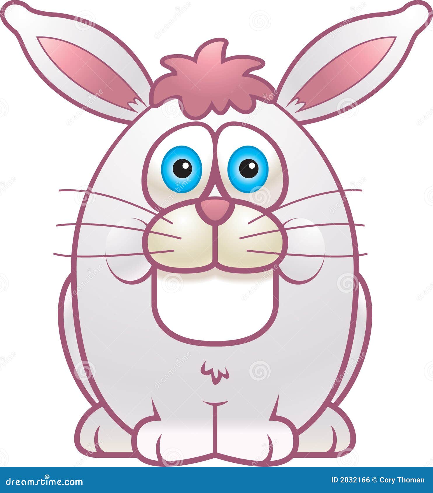 Fat Rabbit stock vector. Illustration of cartoon, animal - 2032166