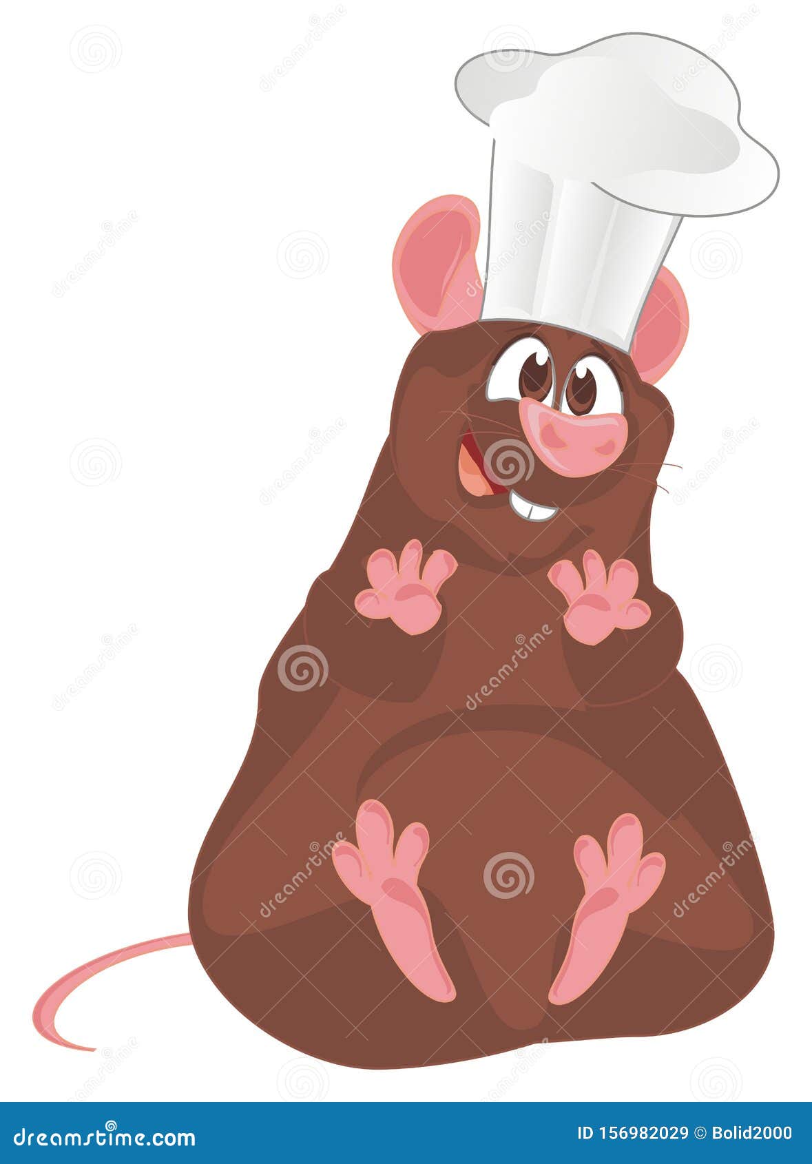 Rat like a chef stock illustration. Illustration of animal - 156982029