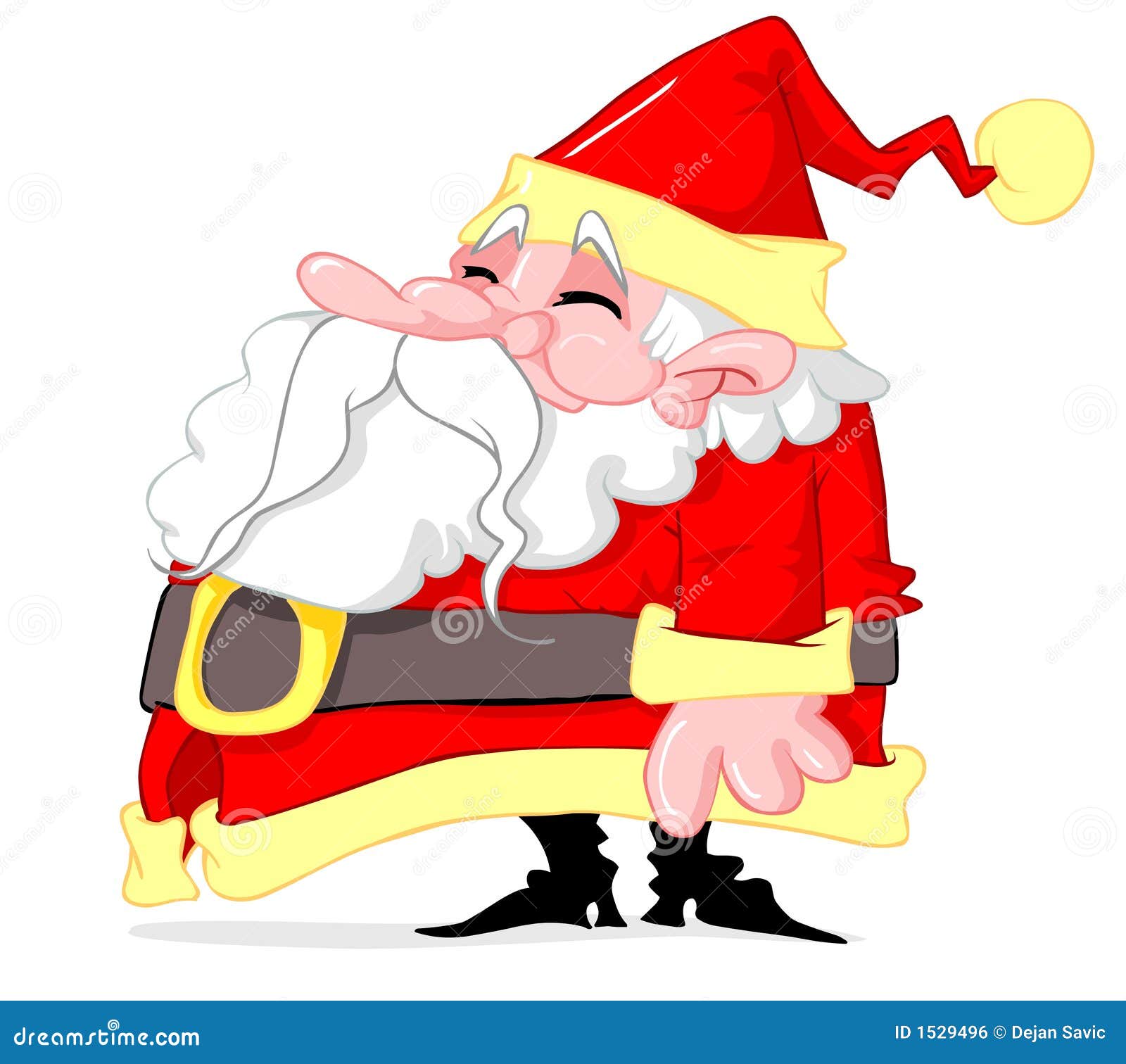 Fat santa claus stock vector. Illustration of gift, claus - 1529496