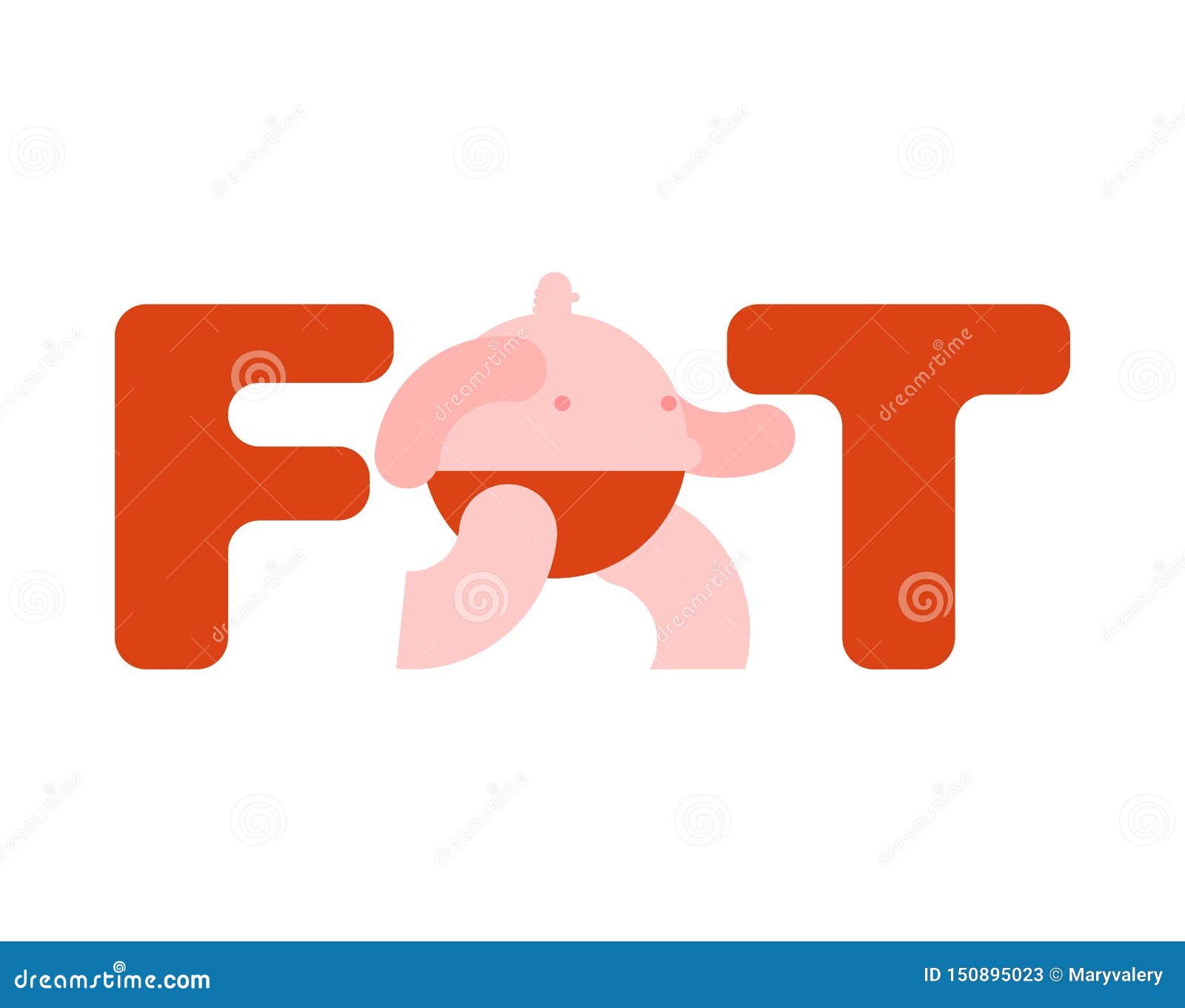 Fat Sign Isolated. Fat Man Icon Vector Stock Vector - Illustration of ...