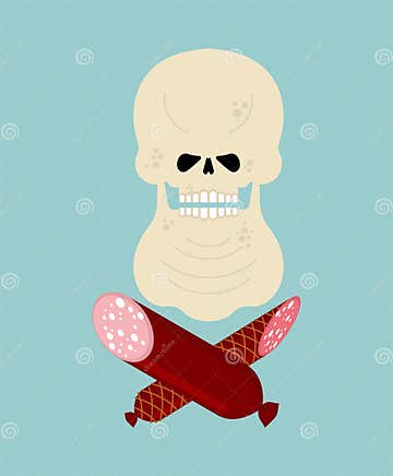 Fat Skull. Thick Skeleton Head Stock Vector - Illustration of cartoon ...