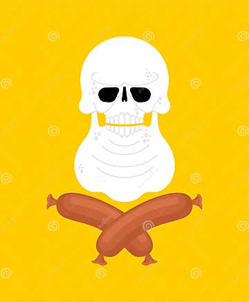 Fat Skull. Thick Skeleton Head Stock Vector - Illustration of male ...