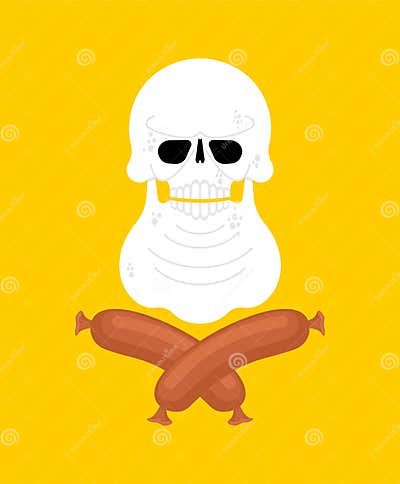 Fat Skull. Thick Skeleton Head Stock Vector - Illustration of male ...