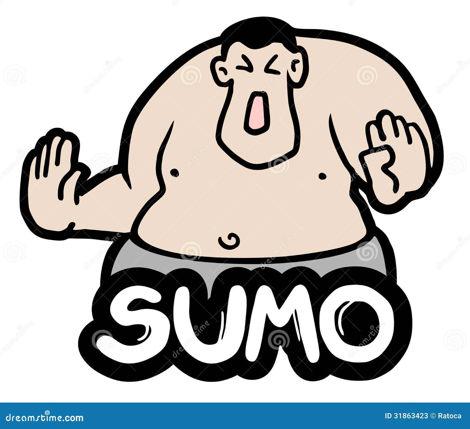 Sumo Sportsman Thin Line Icon, Self Defense Concept, Sumo Wrestling ...