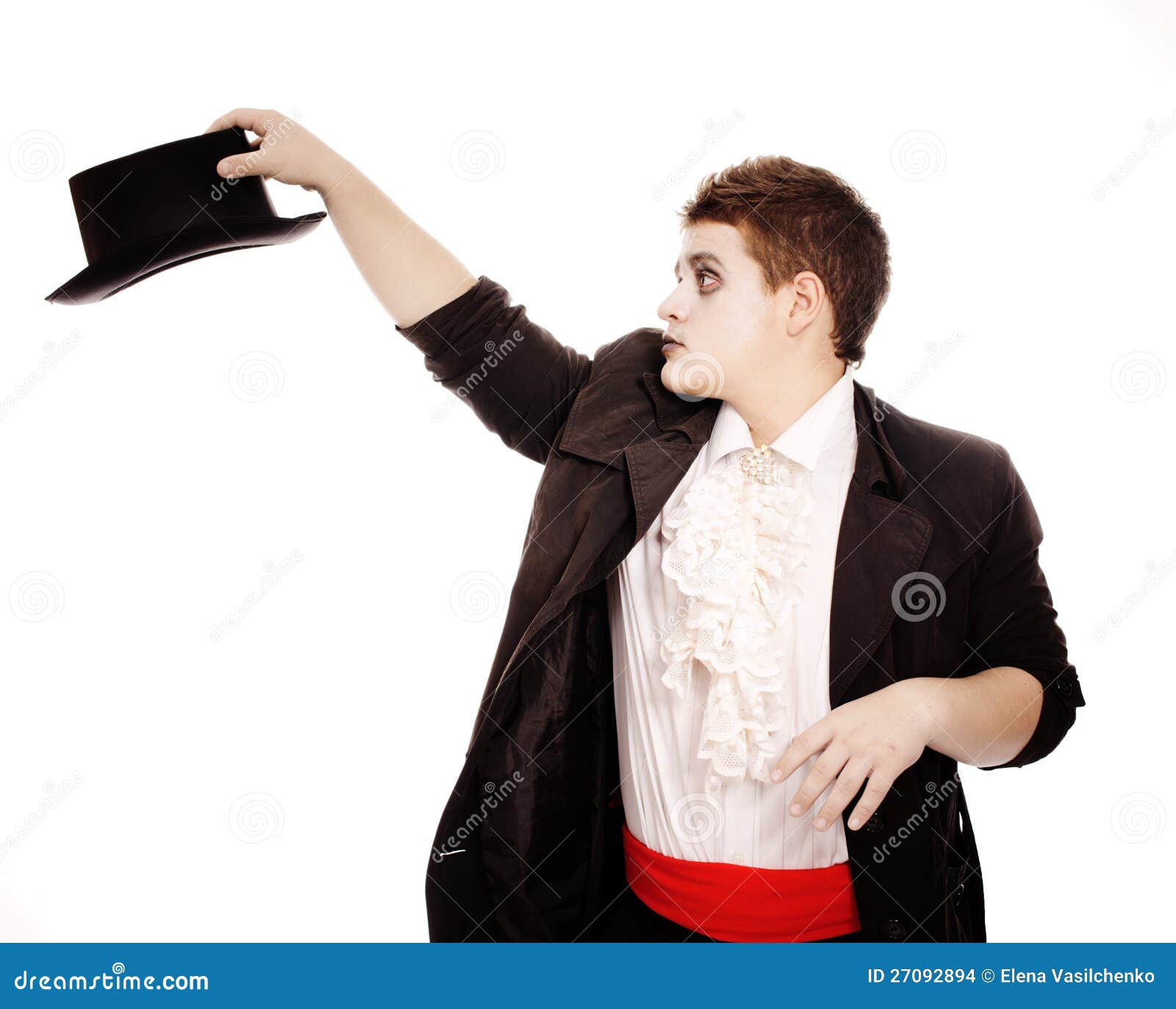 Fat Teenager Dressed As a Vampire for Halloween Stock Photo - Image of ...