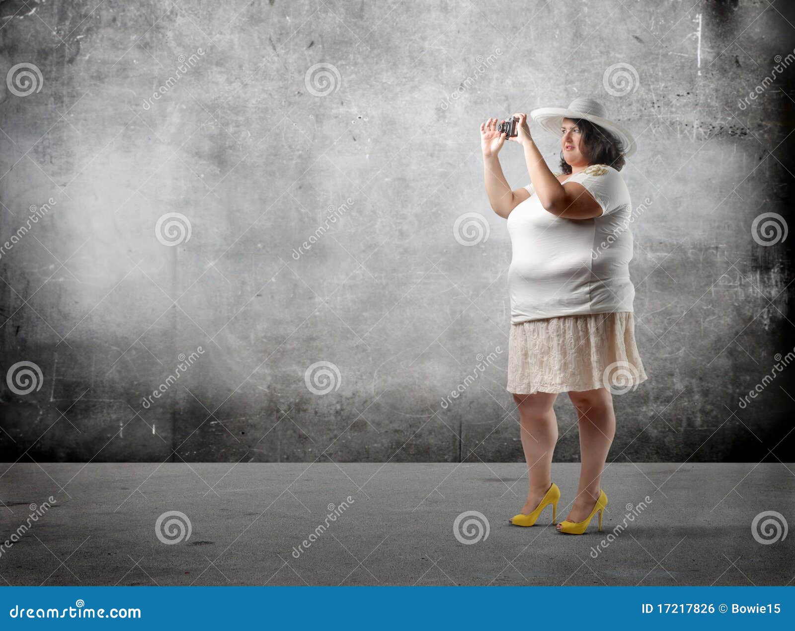 Fat tourist stock photo. Image of girl, diet, grease - 17217826