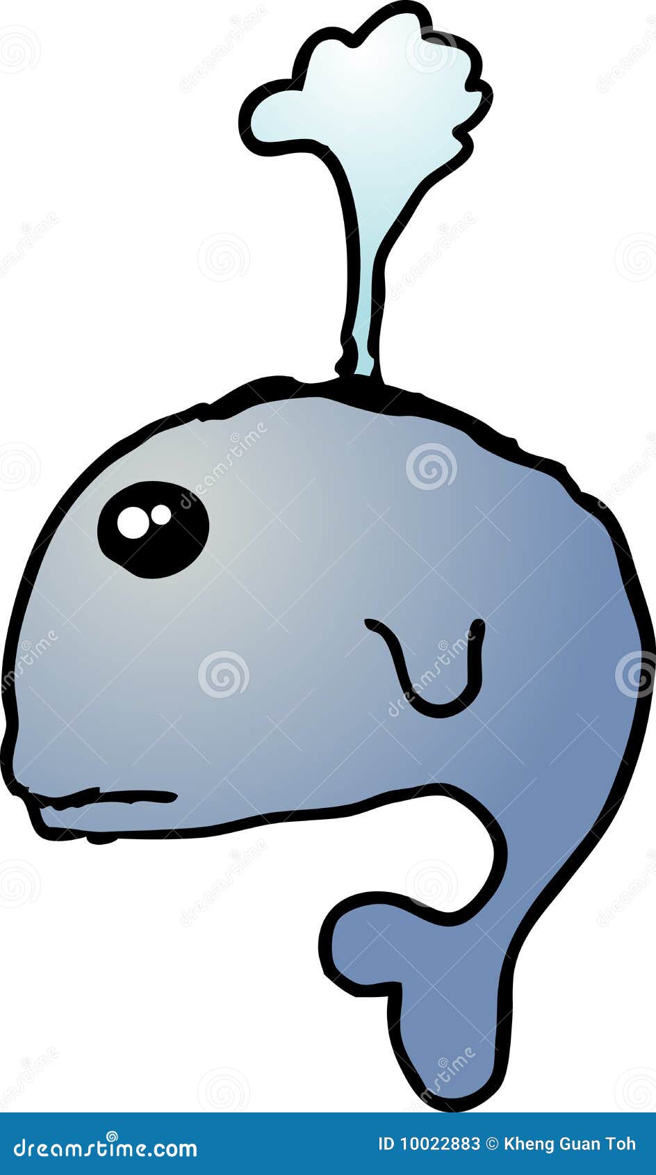 Fat whale cartoon stock illustration. Illustration of blue - 10022883