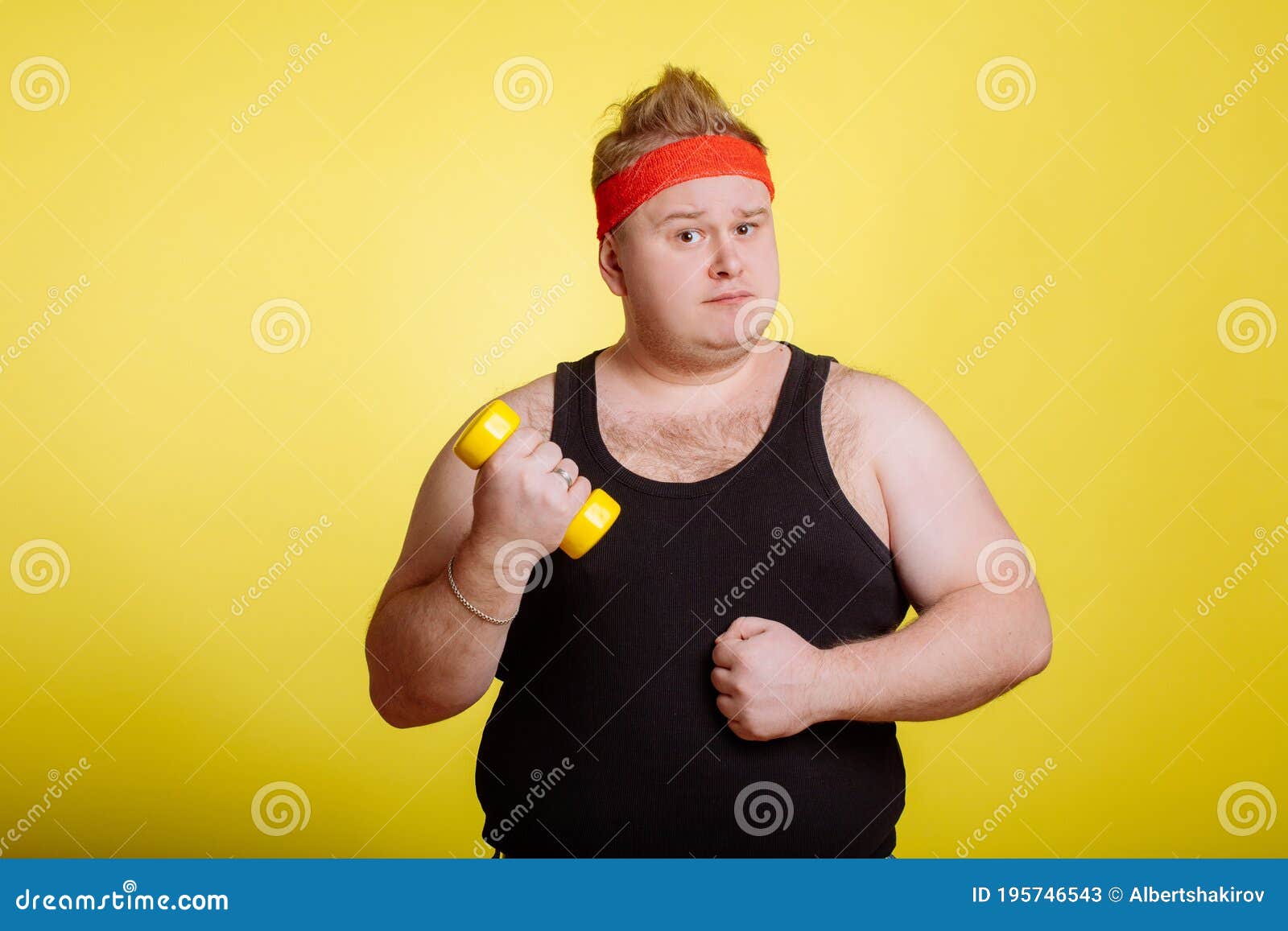 Fat Man Boxing and Looking Camera Stock Image - Image of angry, combat ...