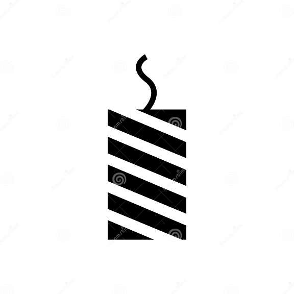 Fataka (Cracker) Vector Icon on White Color Stock Vector - Illustration ...