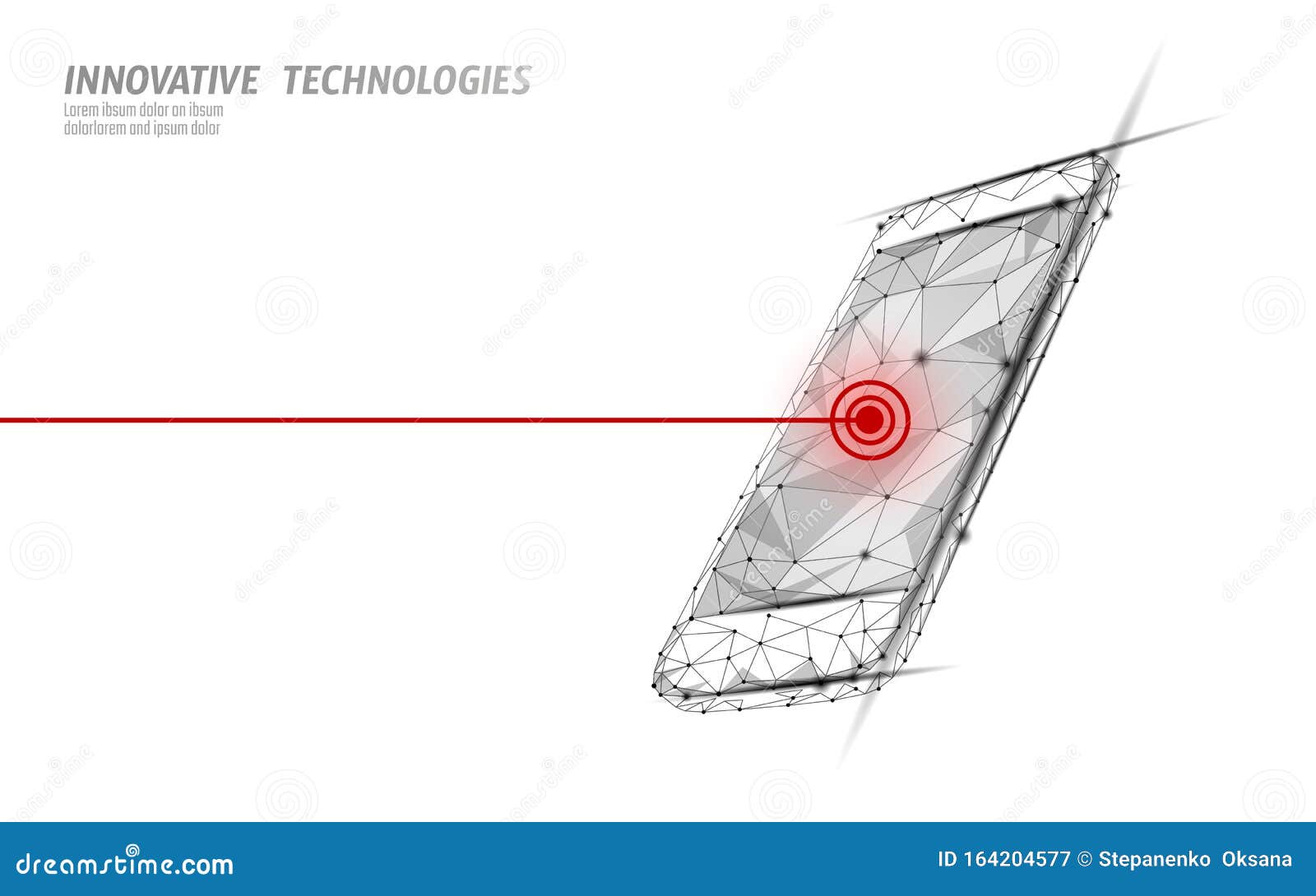 Fatal Mobile Smartphone Broken Screen. Software Error Bug Data Lost ...
