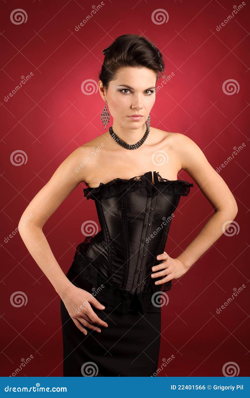 Fatal woman. stock photo. Image of adult, hair, fashion - 22401566