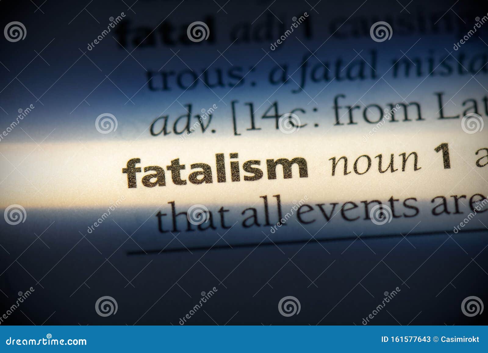 Fatalism stock image. Image of language, detail, reference - 161577643
