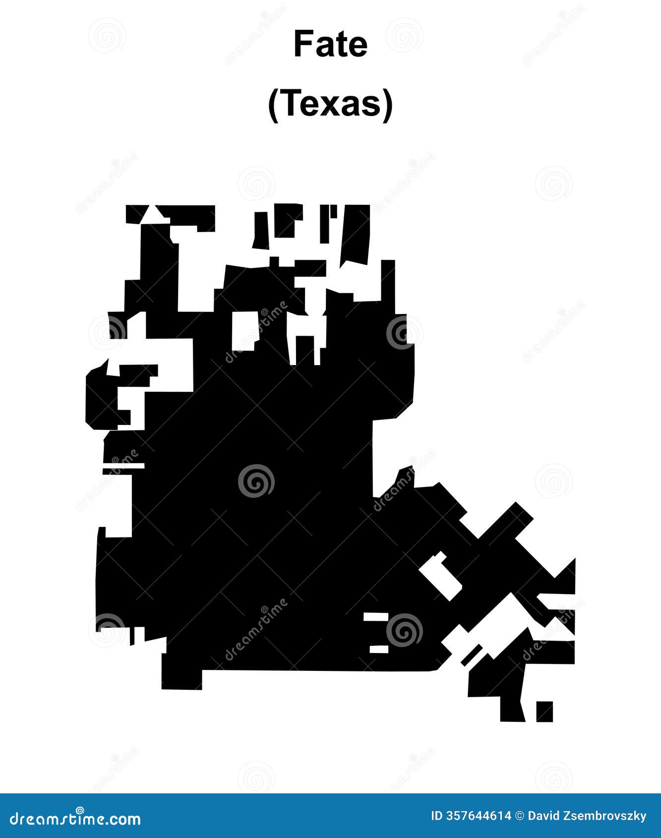 Fate Outline Map Vector Illustration | CartoonDealer.com #357644614