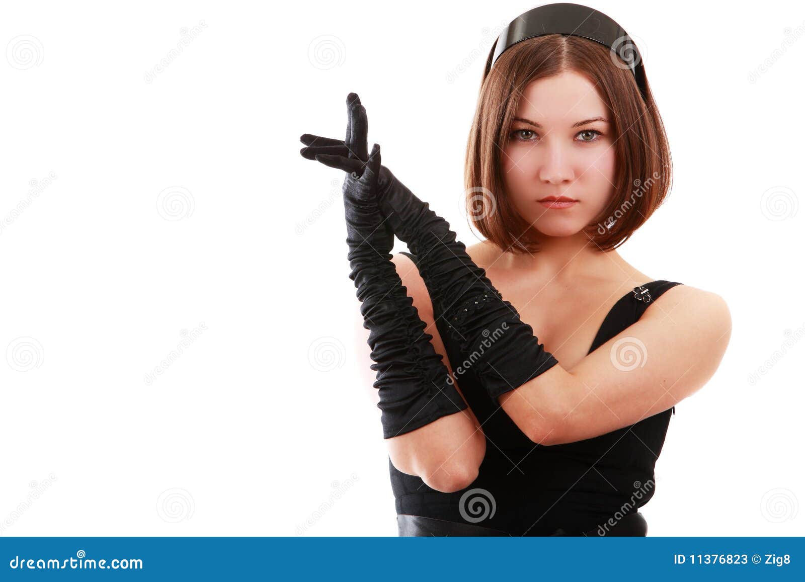 Fateful girl stock image. Image of beautiful, glance - 11376823