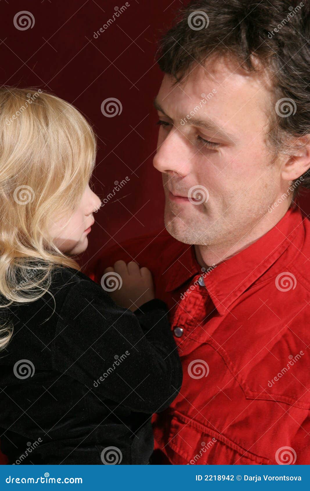 Fater and daughter stock photo. Image of daughter, studio - 2218942
