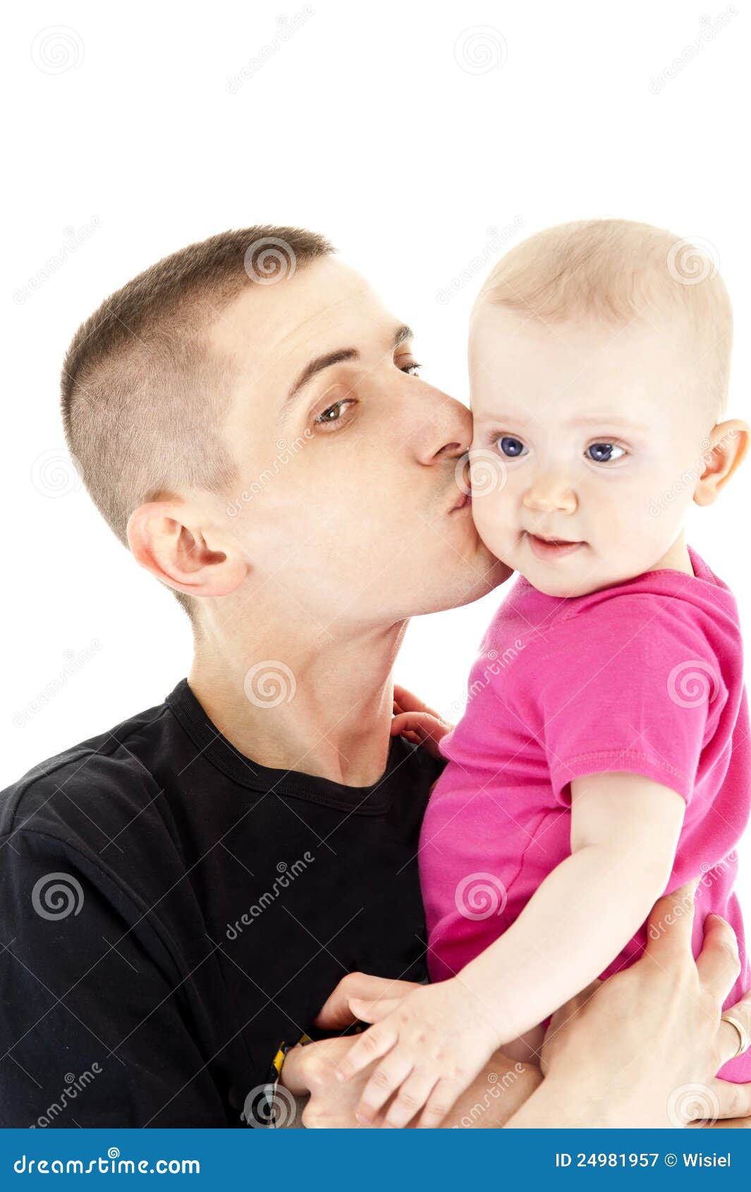 Fathe and baby stock image. Image of parent, baby, cute - 24981957