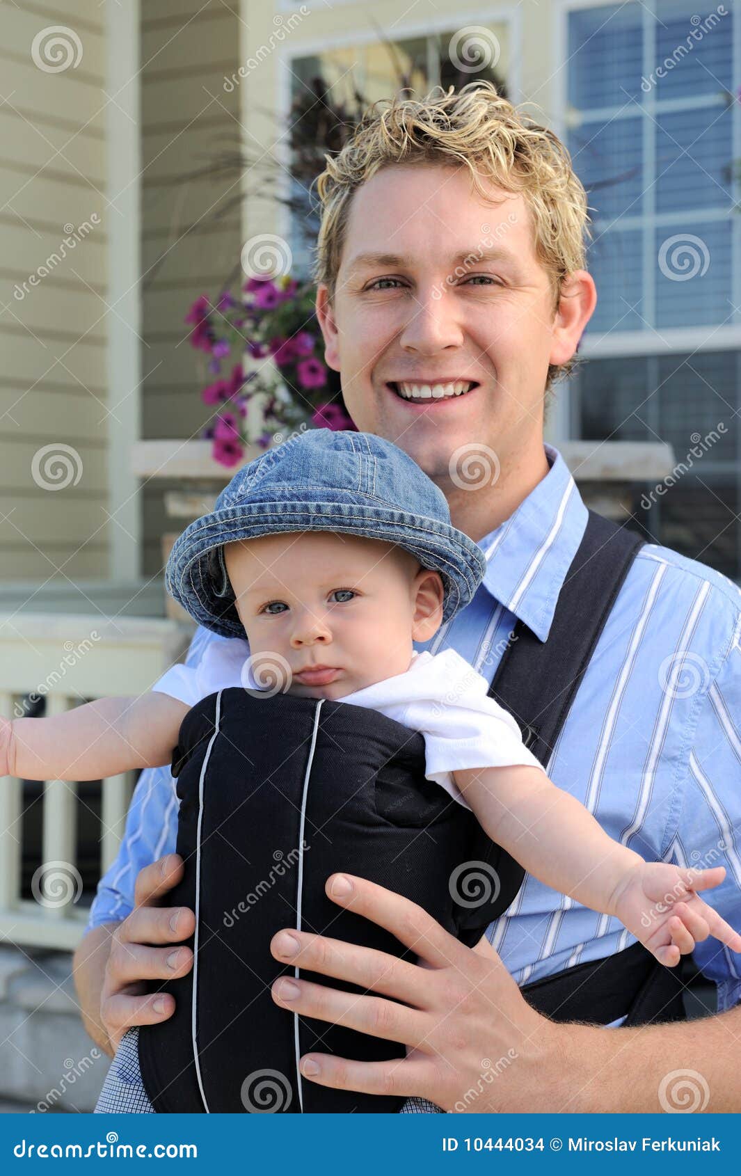 Father and Baby stock photo. Image of cheerful, embracing - 10444034