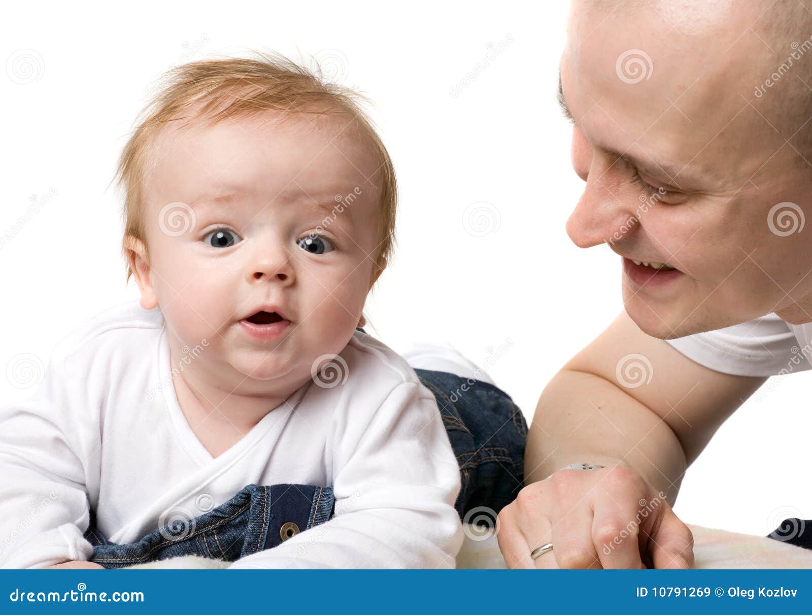 Father with baby stock image. Image of daddy, happy, infant - 10791269
