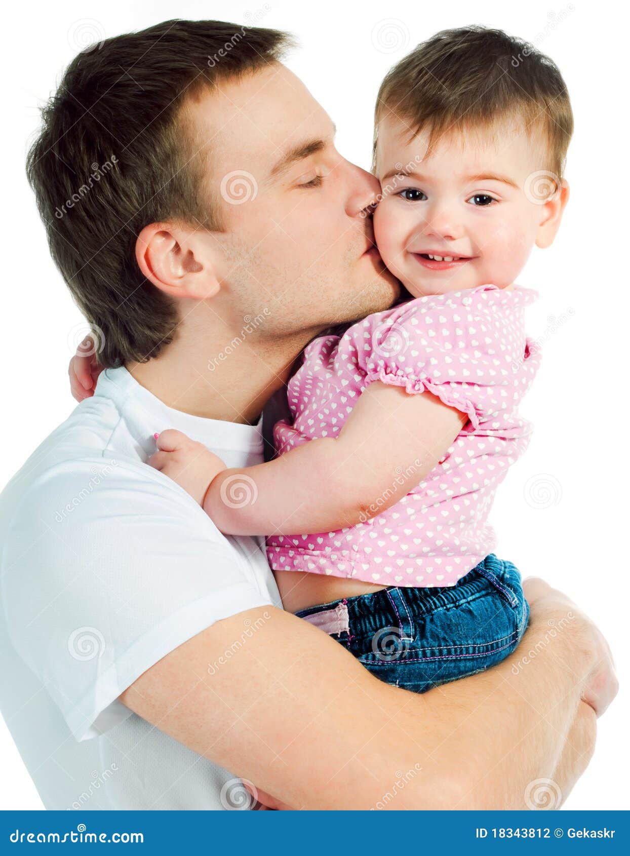 Father with baby stock photo. Image of healthy, holding - 18343812