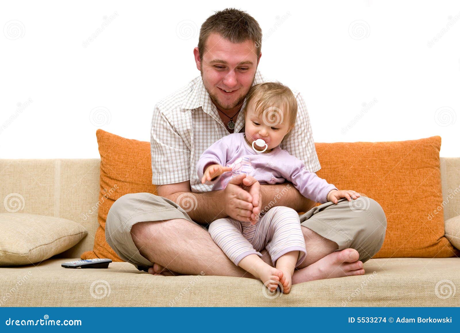 Father and baby girl stock photo. Image of people, caucasian - 5533274